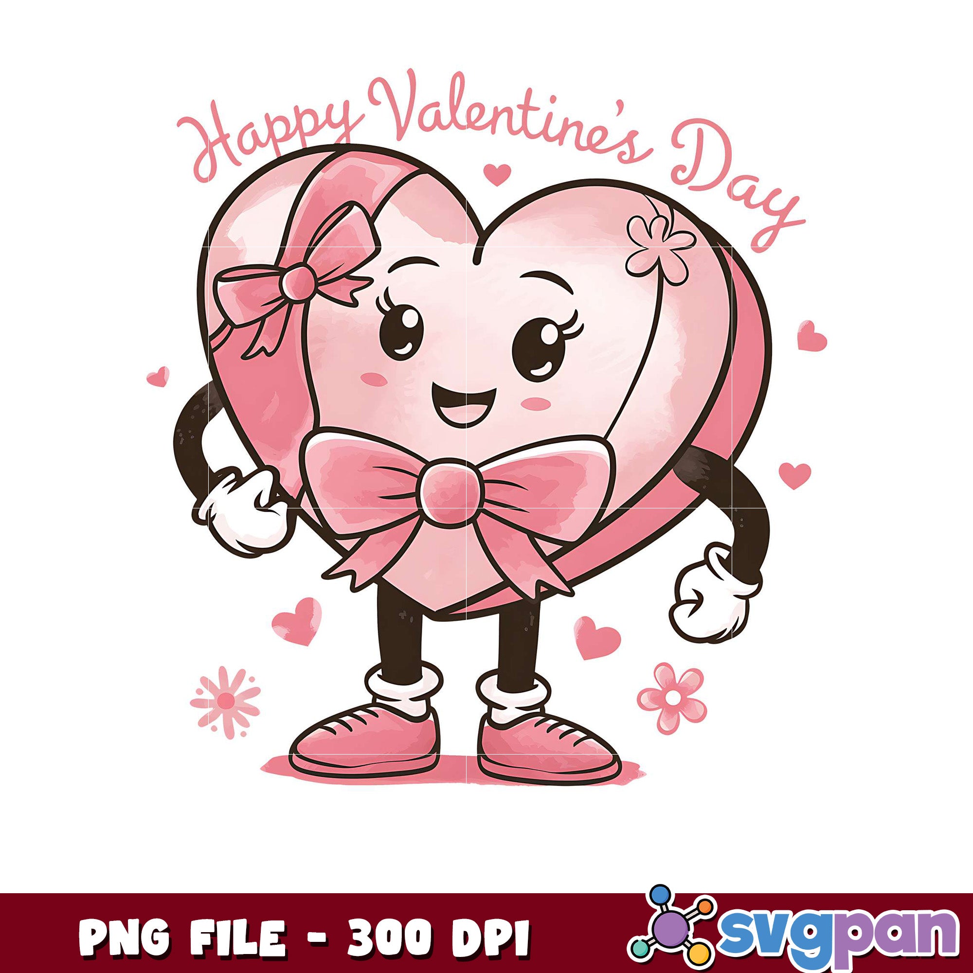 Cute Valentine's Day character design, perfect for gifts – svgpan