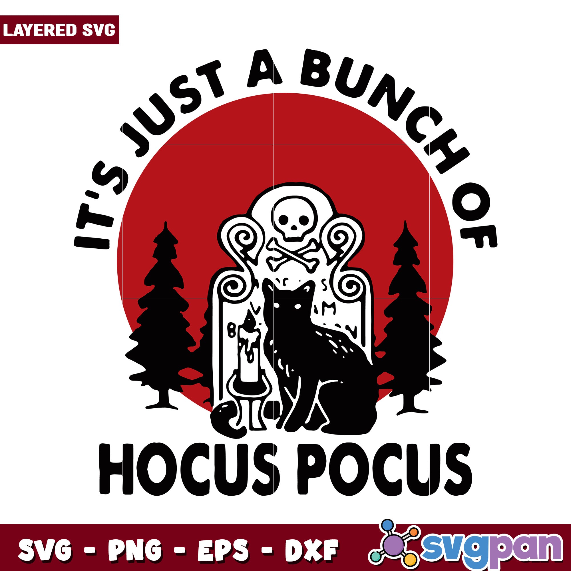 Hocus Pocus SVG Design for Halloween, perfect for crafting projects ...