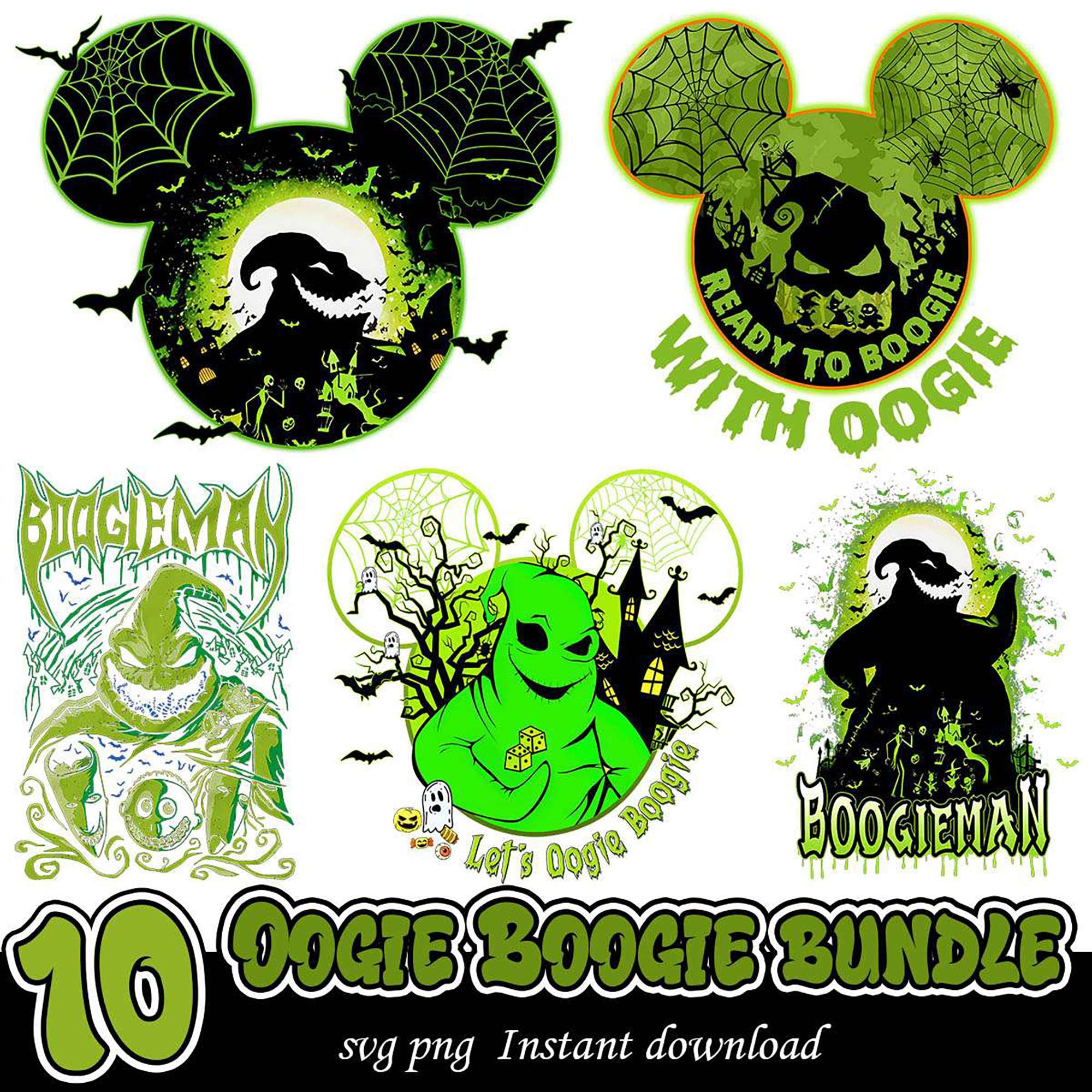 Oogie Boogie Halloween Bundle 10 SVG PNG – svgpan