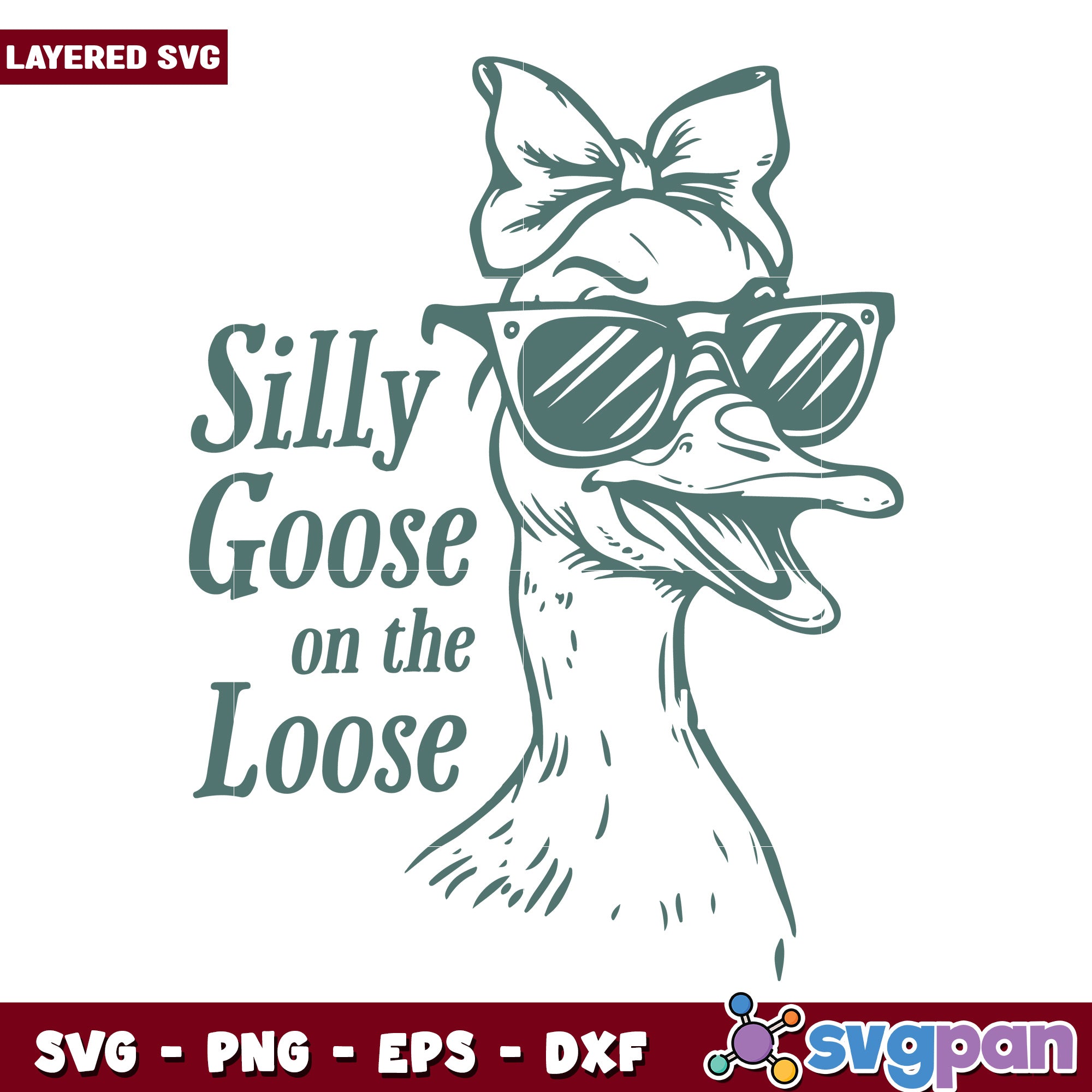 Silly goose on the loose svg, silly goose svg, funny saying svg – svgpan