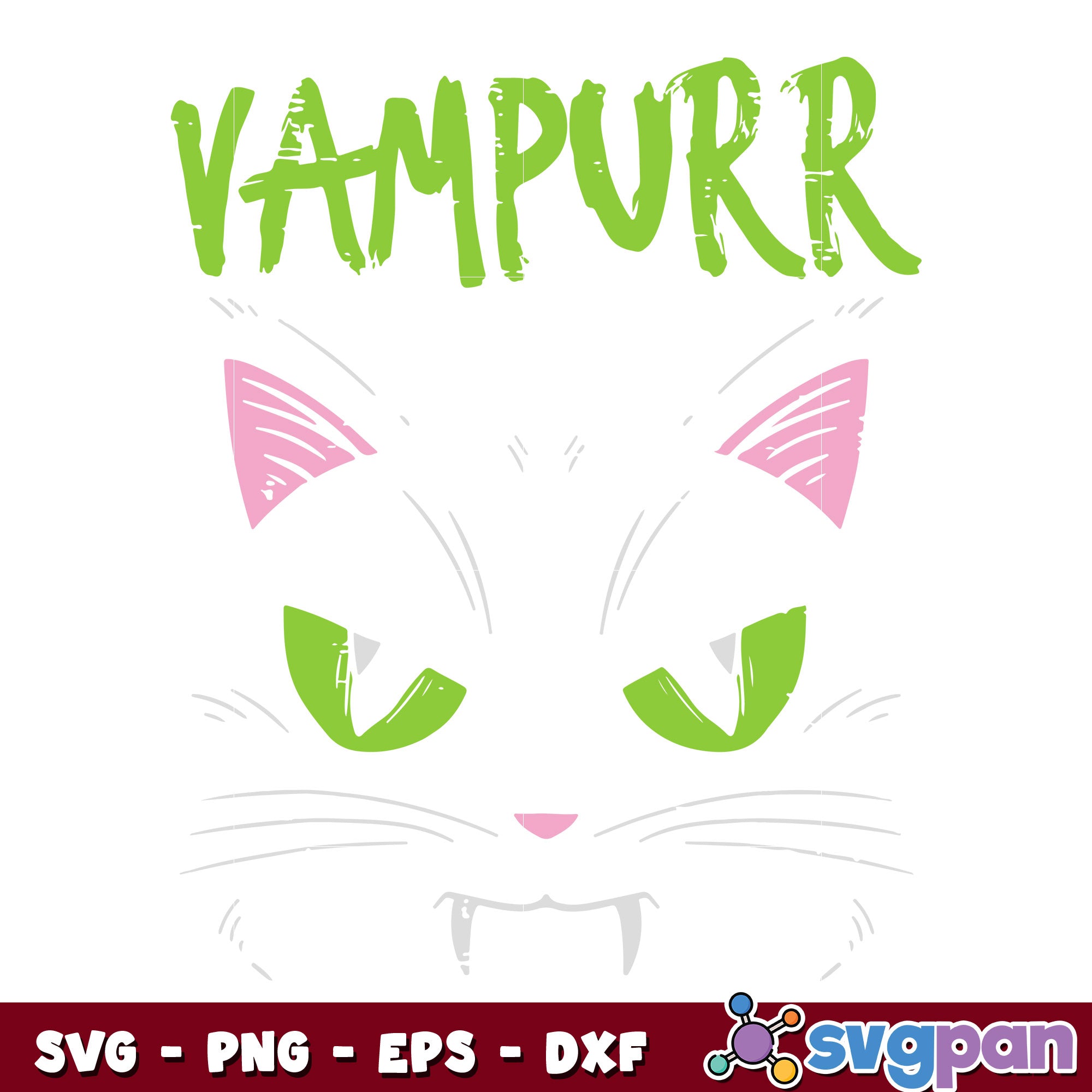 vampurr vampire cat halloween svg – svgpan