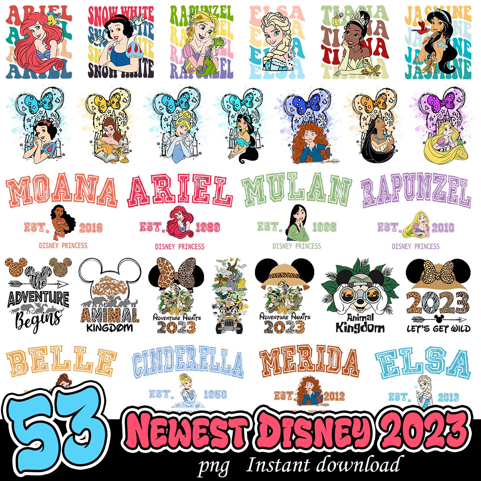 53 Newest Disney Princess PNGs 2023 – svgpan