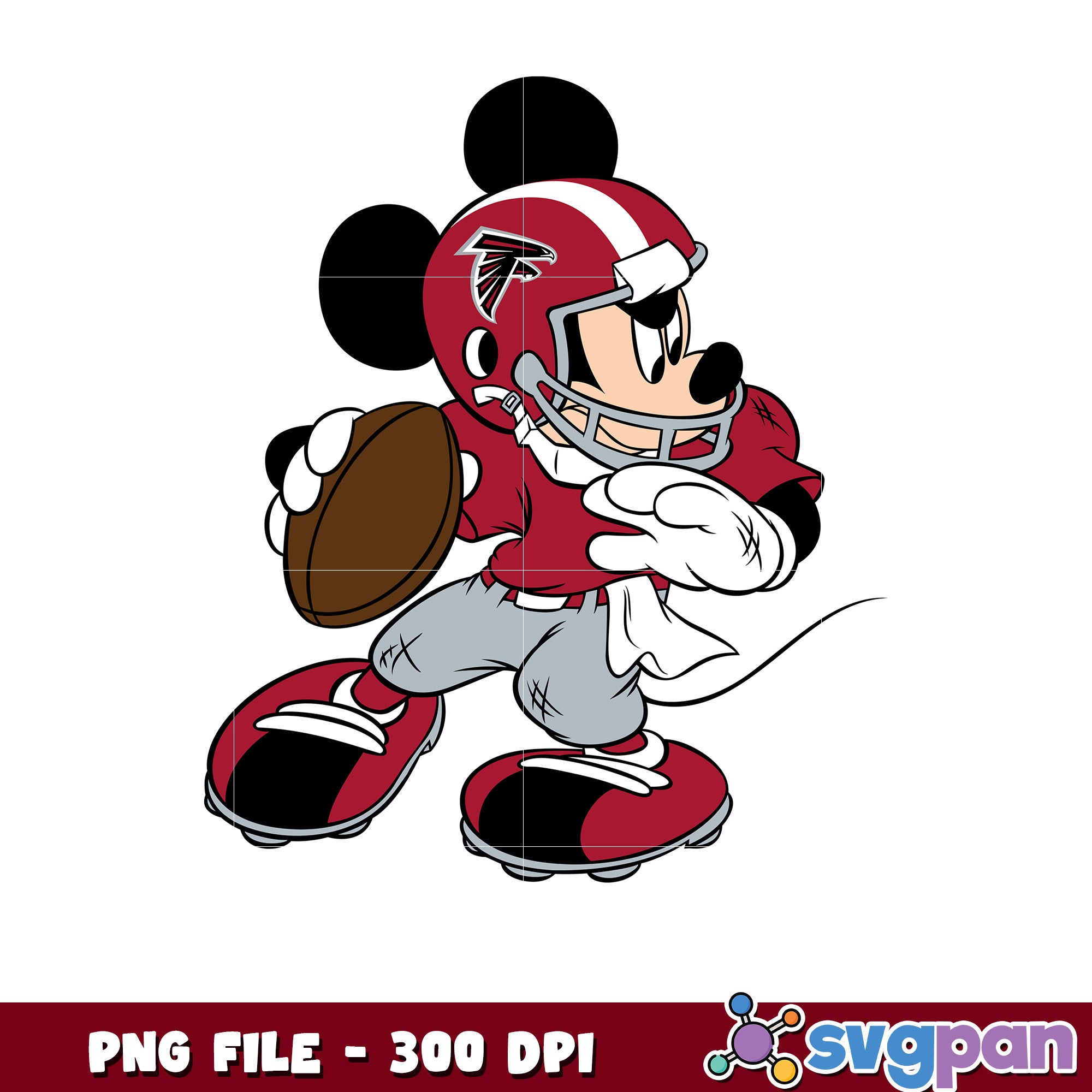 Atlanta falcons nfl mickey mouse logo png, american football league pn ...