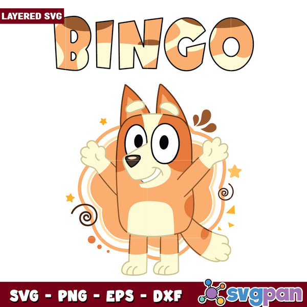 Bingo Bluey svg, Bluey characters svg, digitaldownload – svgpan