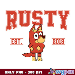 Bluey cartoon Rusty est 2018 png, rusty bluey png, cartoon bluey png ...