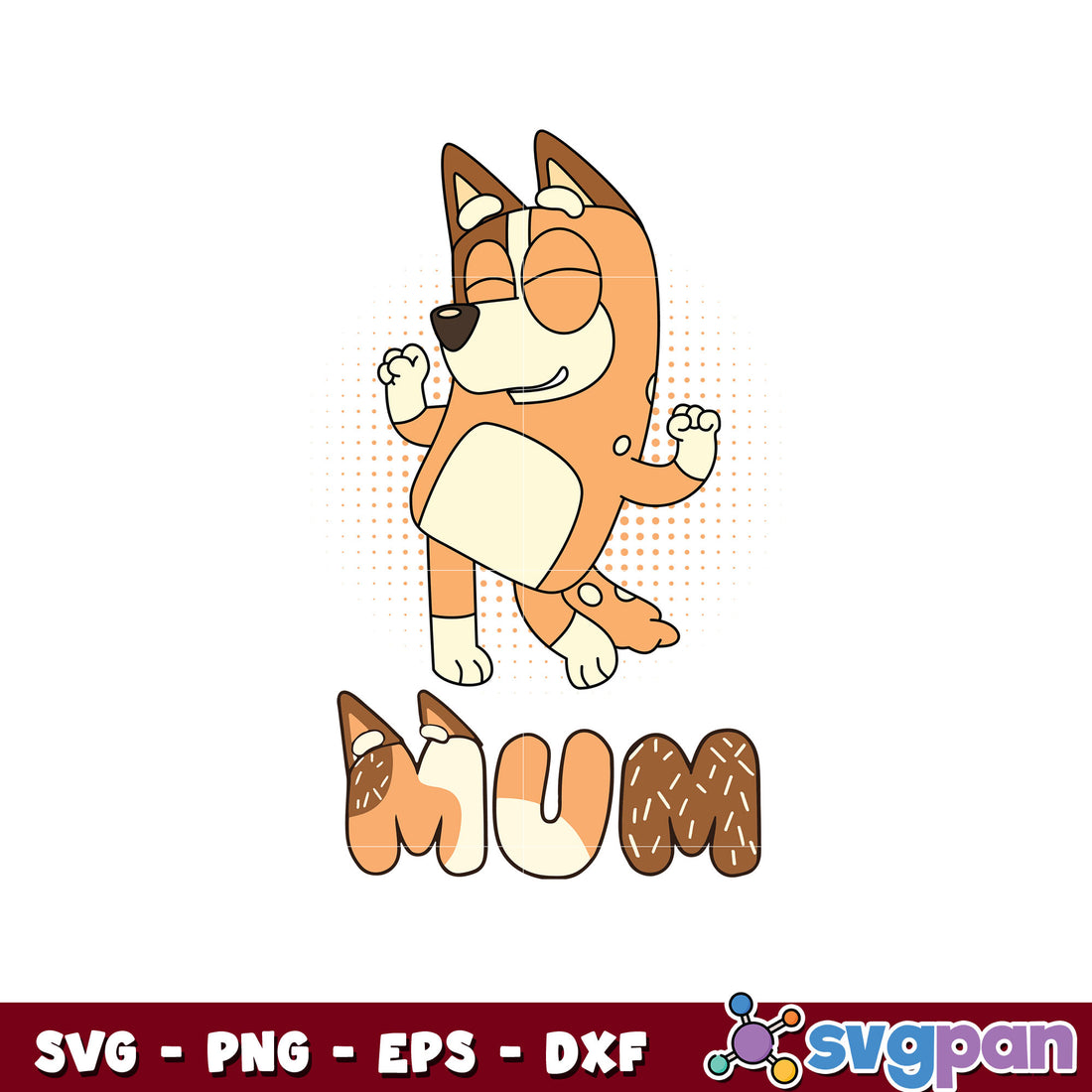 Bluey chilli mum cartoon svg, bluey chilli svg, bluey mom svg – svgpan