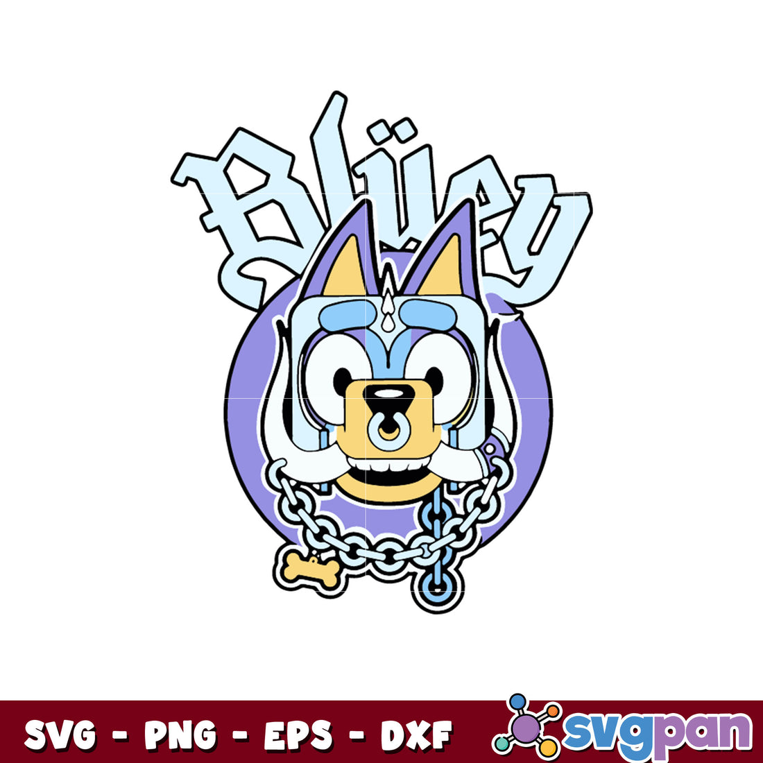 Bluey face logo design svg, bluey face svg, bluey cartoon svg – svgpan