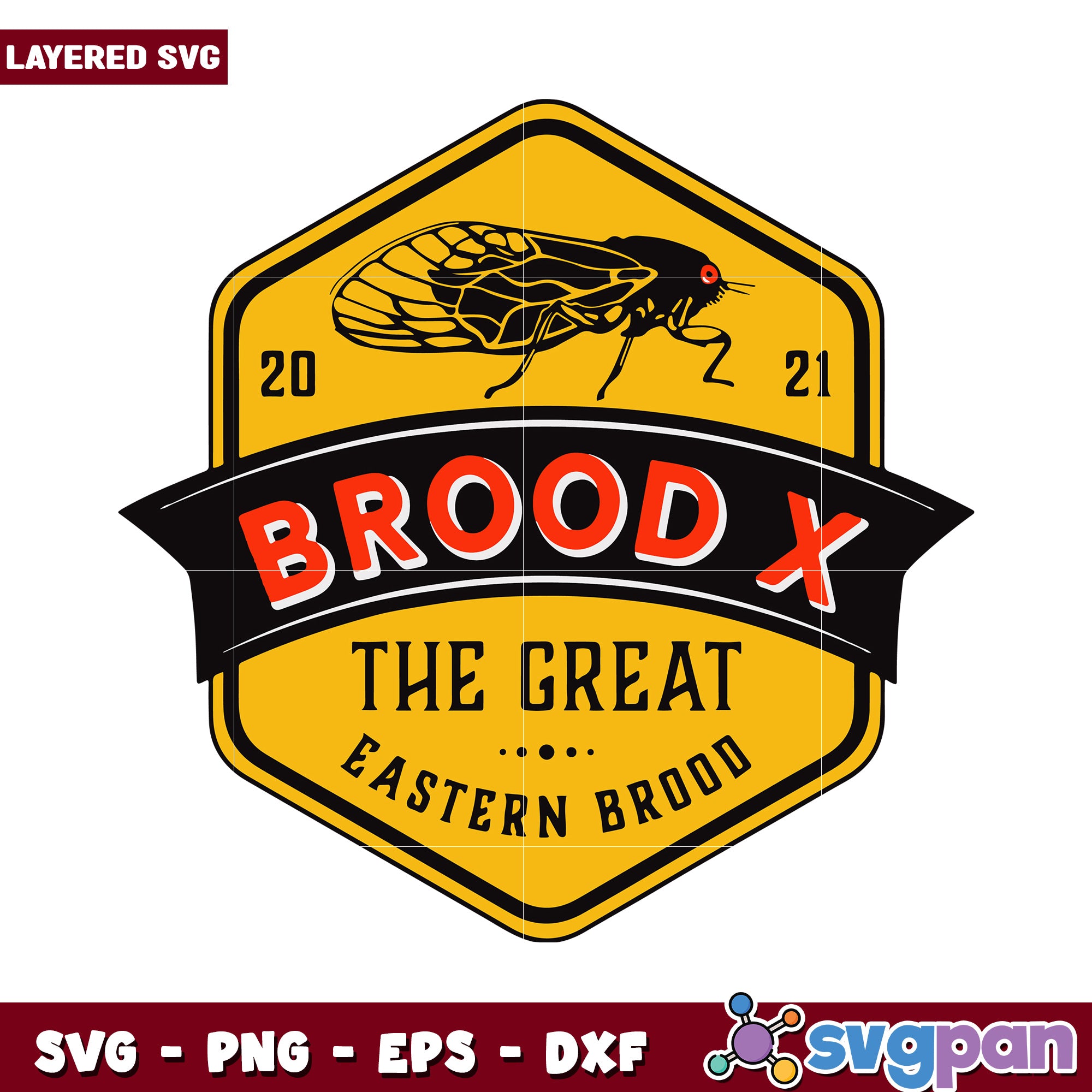 Brood X Iconic Design, Celebrate the Great Eastern Brood of 2021 – svgpan