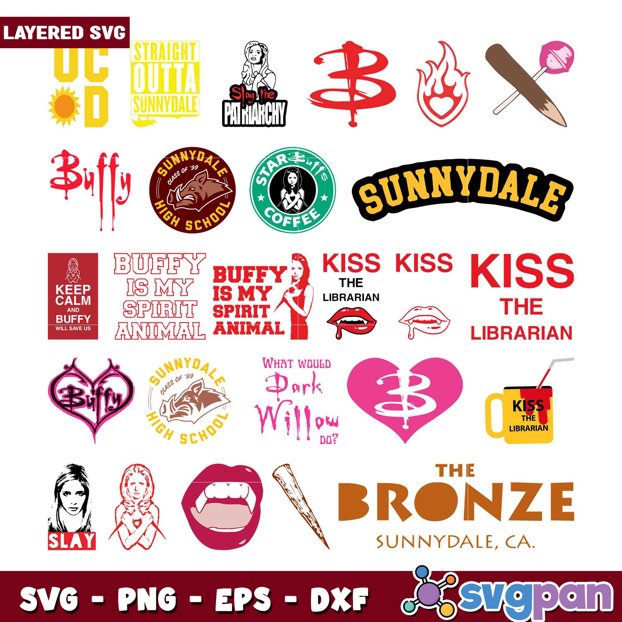 Buffy The Vampire Slayer SVG Bundle – svgpan