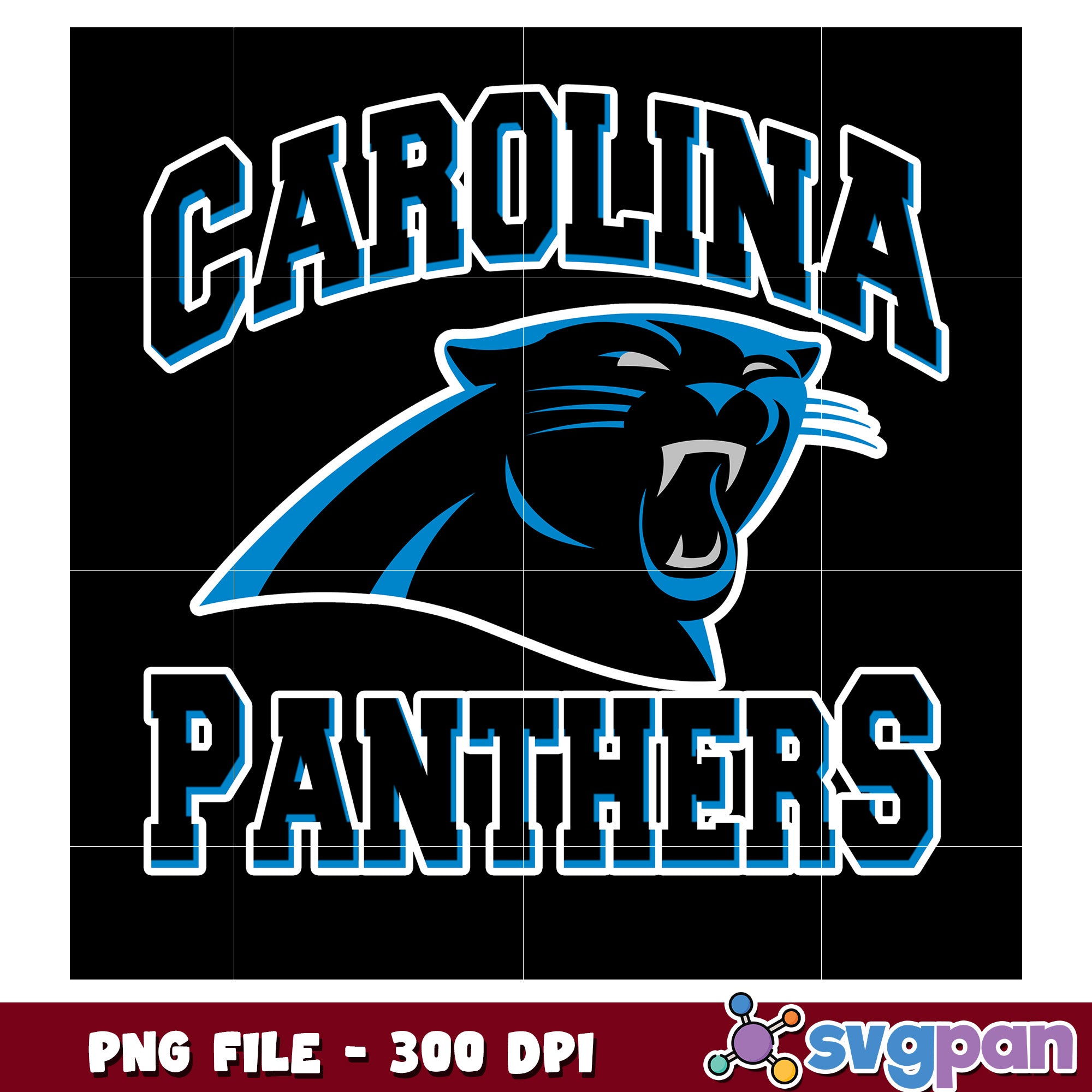 Carolina panthers team logo design png, nfl png, american football cha ...