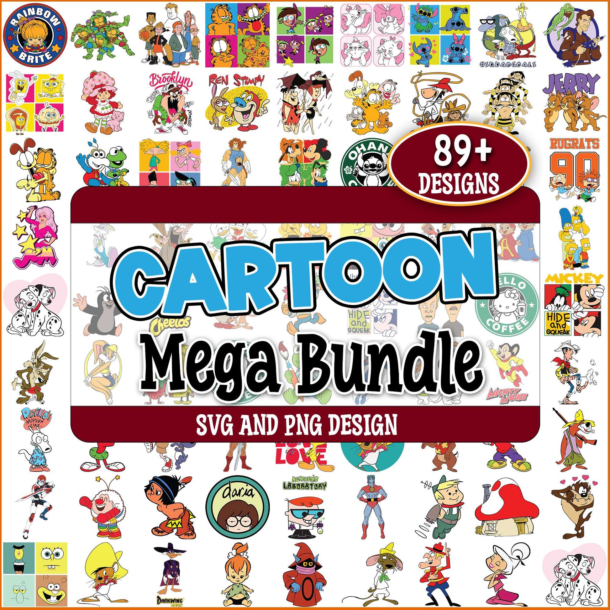 Cartoons vintage svg bundle, cartoons svg, cartoon characters svg – svgpan