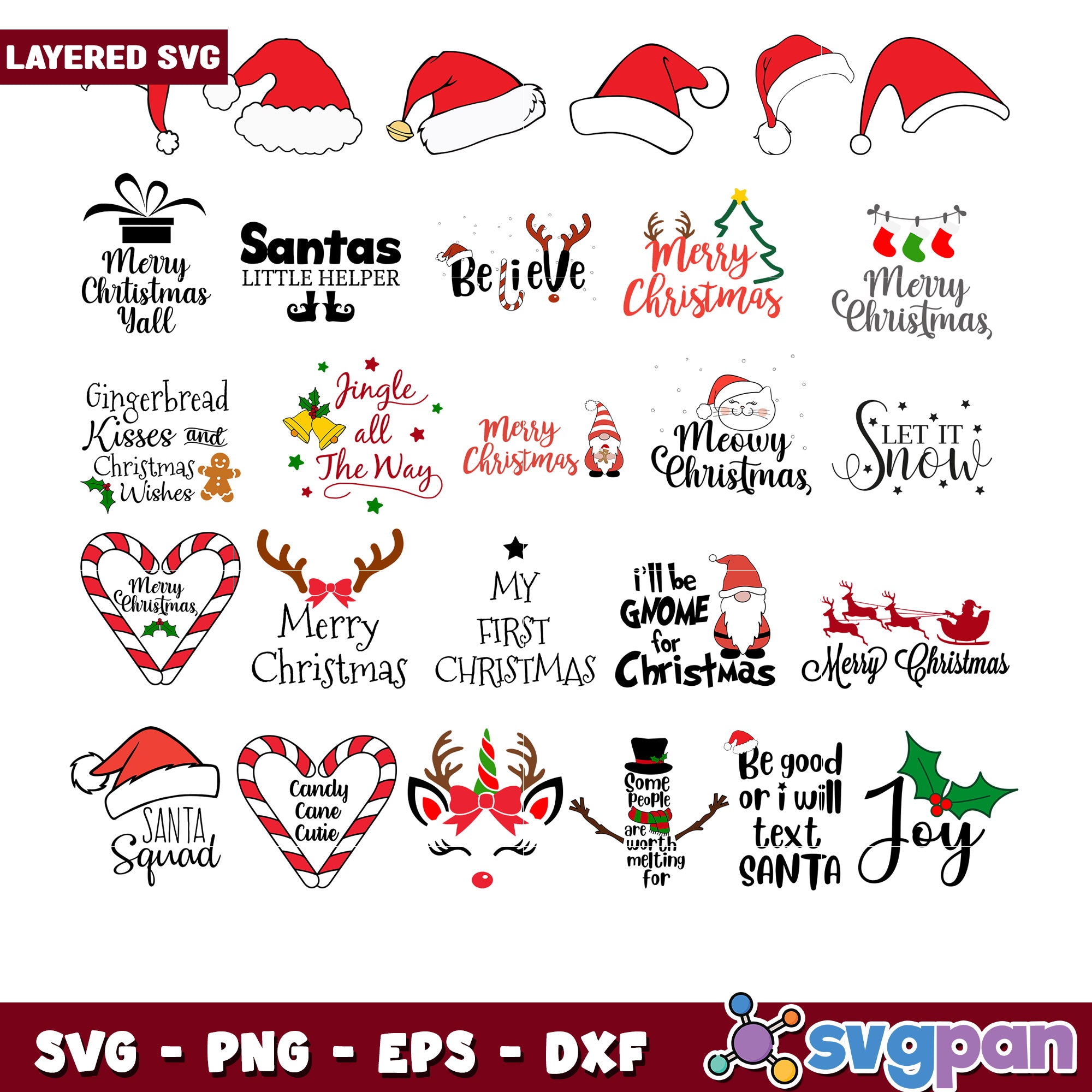 Christmas SVG Bundle with Fun Designs and Quotes – svgpan