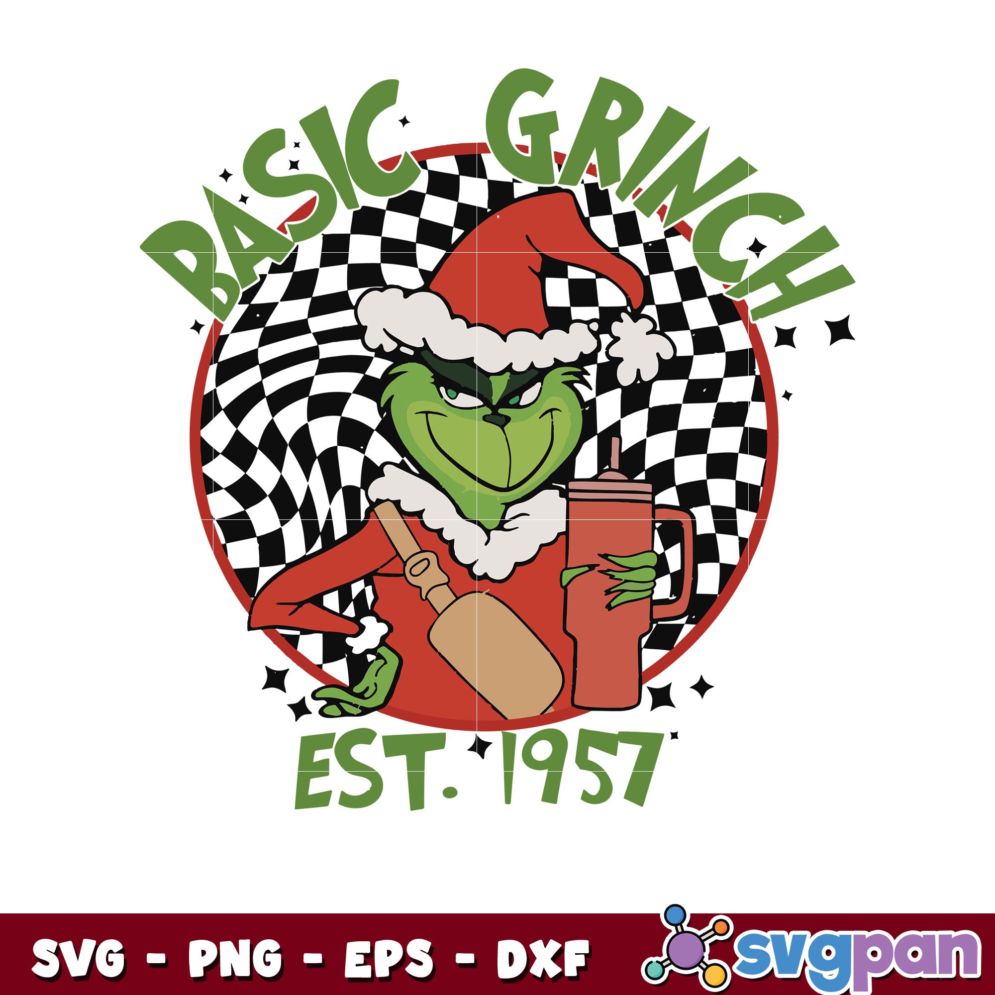 Christmas movie characters retro basic grinch svg, grinch christmas ha ...