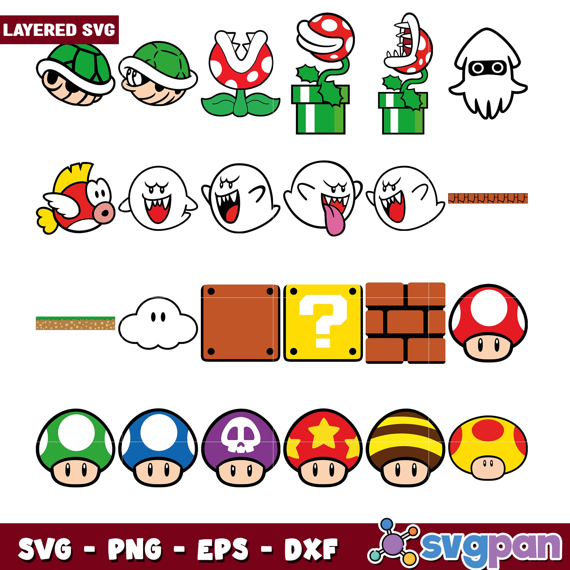 Classic Game Icons SVG Bundle for Creative Projects – svgpan