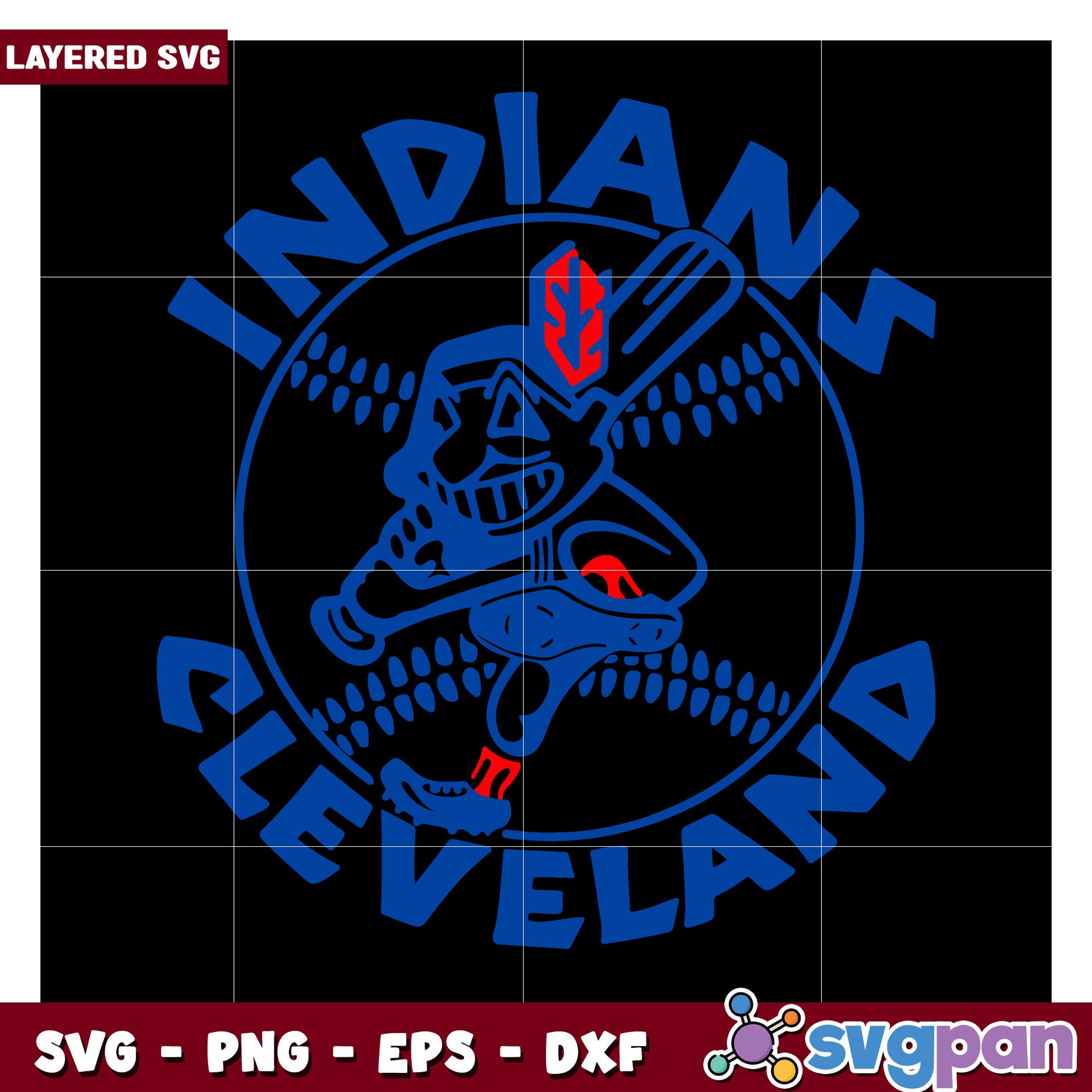 Cleveland Indians Vintage Baseball Logo SVG, Perfect for Crafts – svgpan