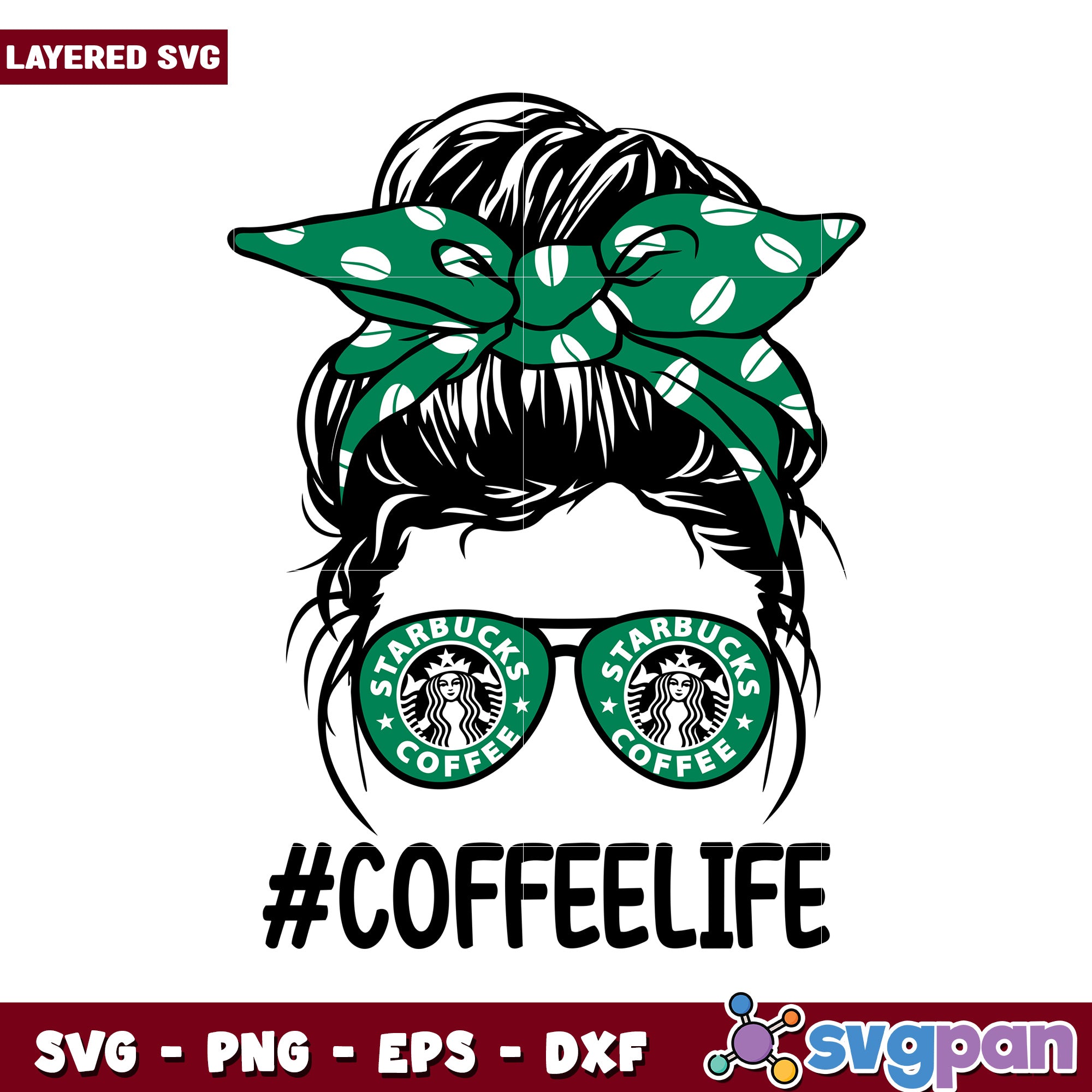 Coffee Life SVG Design for Coffee Lovers, Perfect for Crafts and Proje ...