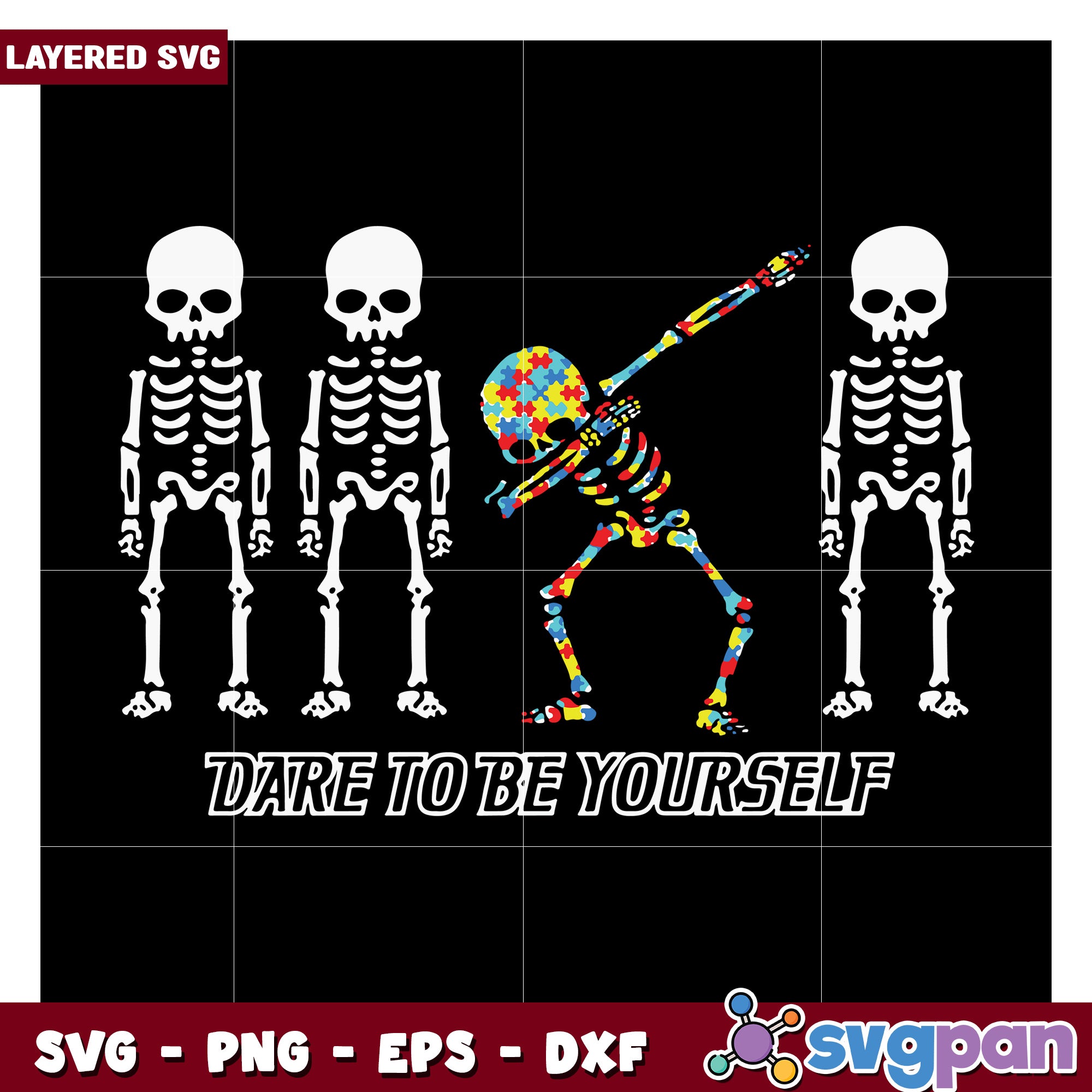 Colorful Skeleton Dance Art, inspire creativity and self-expression ...