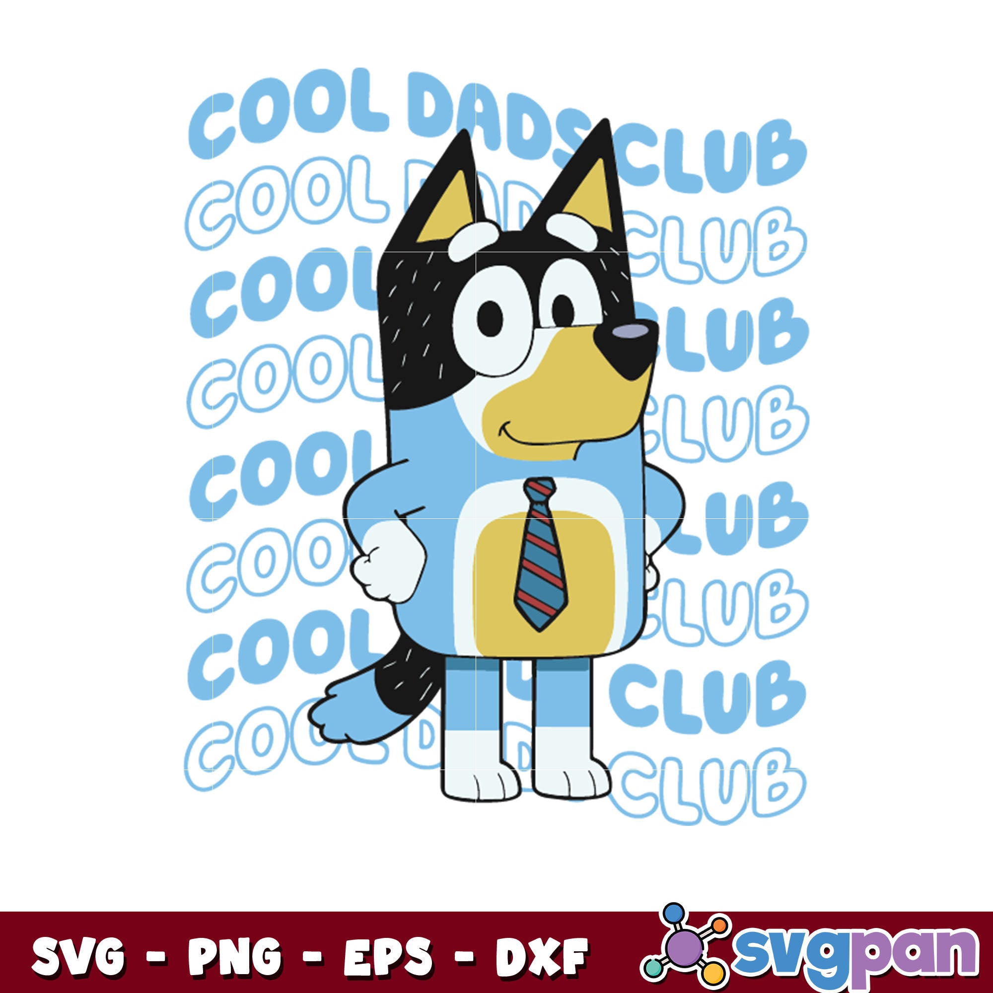 Cool dads club bluey bandit svg, bluey banbit svg, bluey svg – svgpan