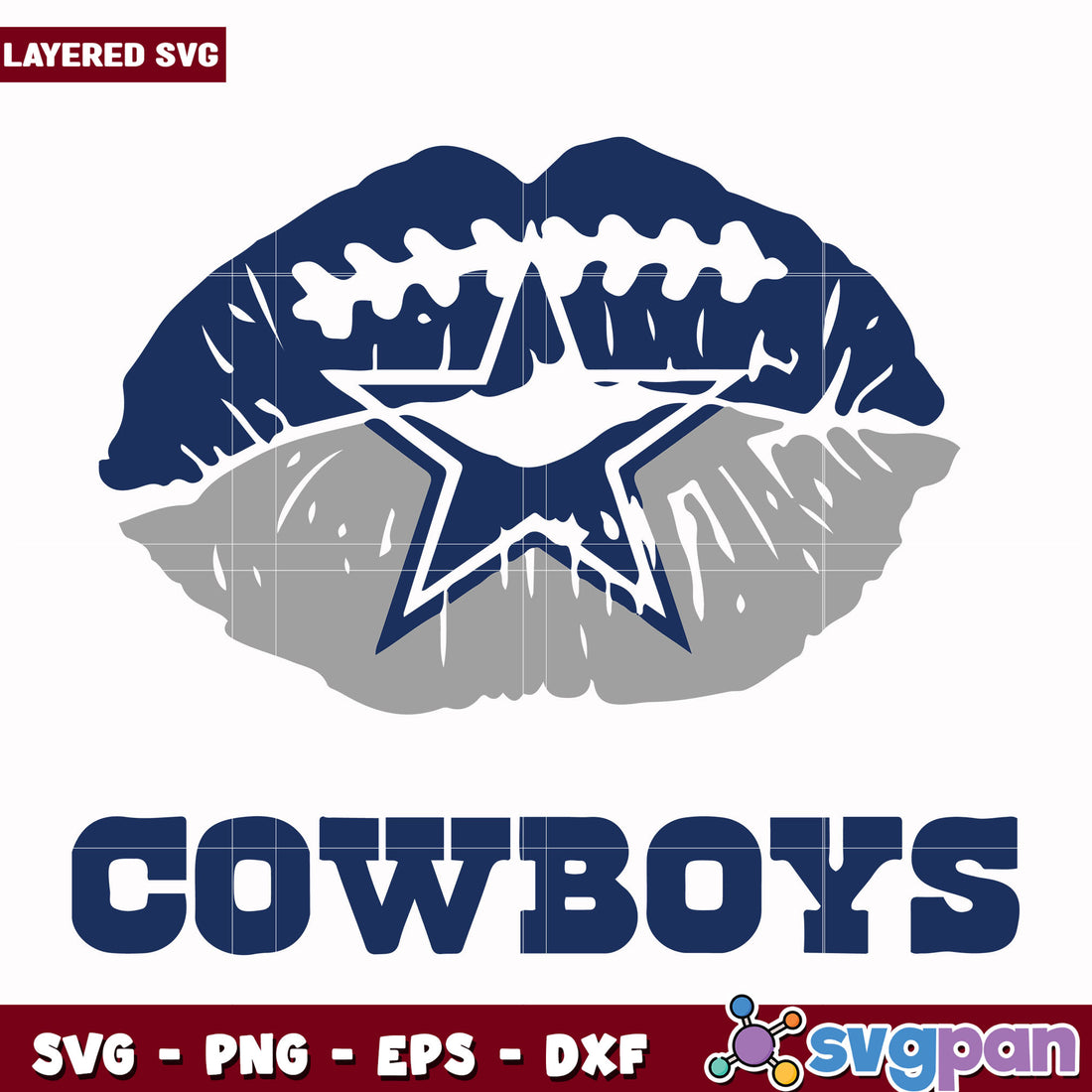 Cowboys lips logo svg, nfl teams svg, american rugby svg – svgpan