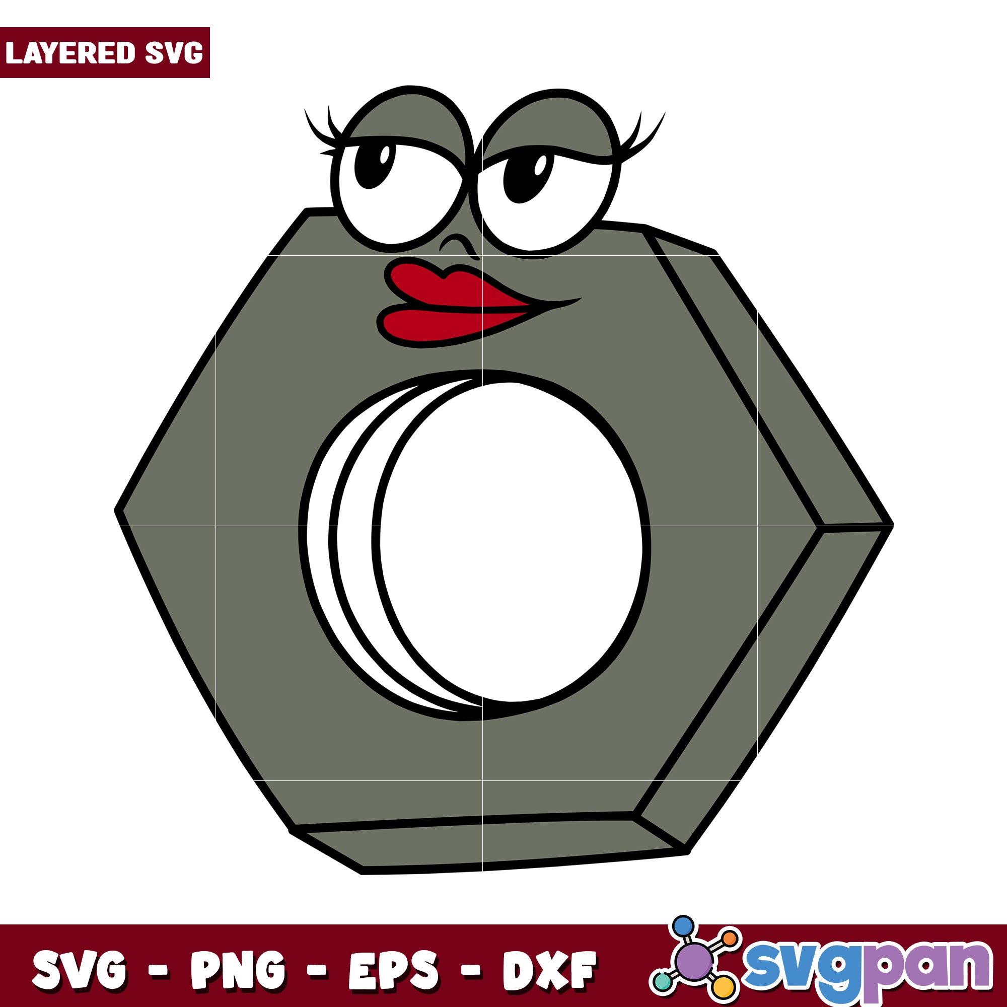 Cute Cartoon Nut Character SVG Design, Perfect for Crafting Projects ...