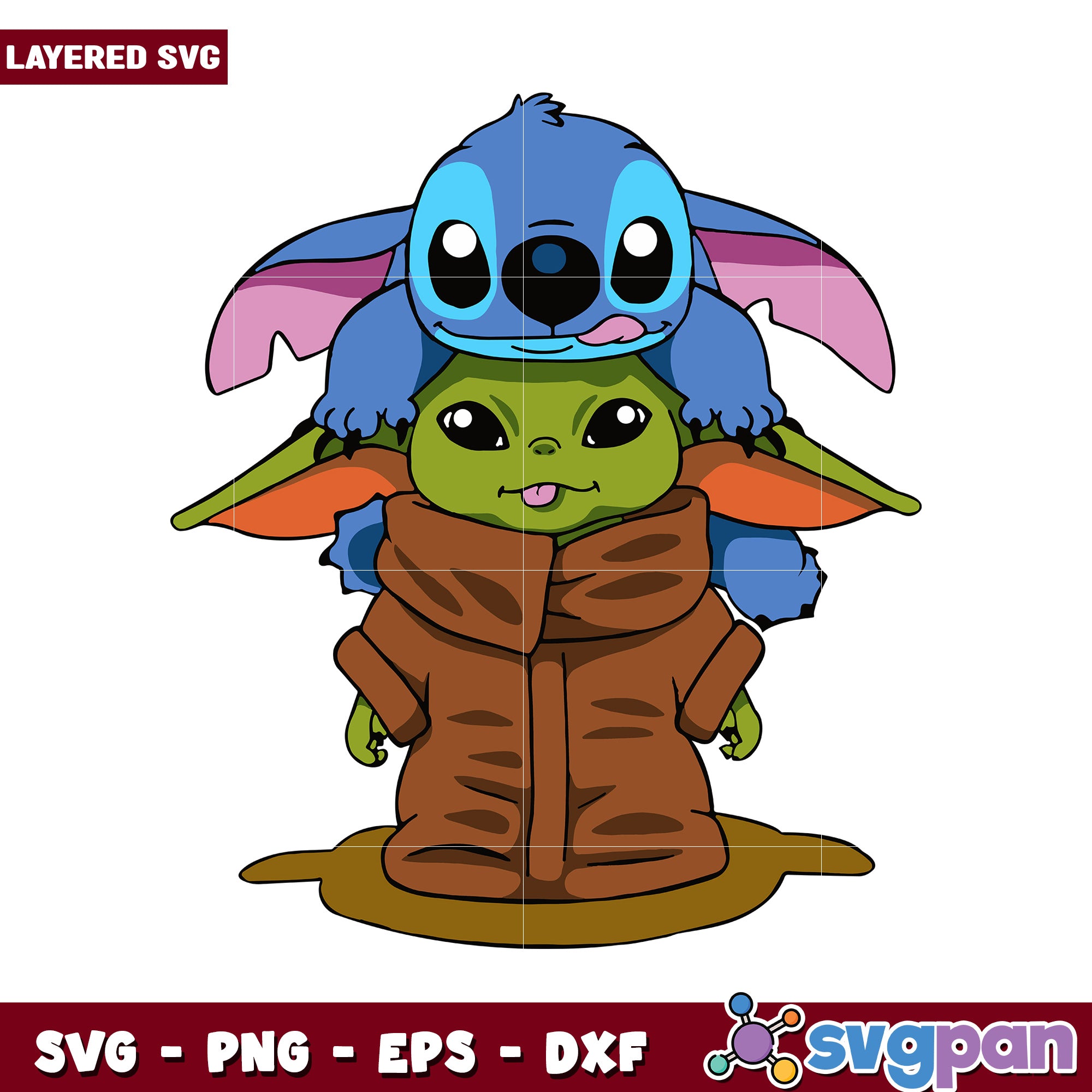 Cute Layered SVG of Characters, Perfect for DIY Projects and Crafts ...