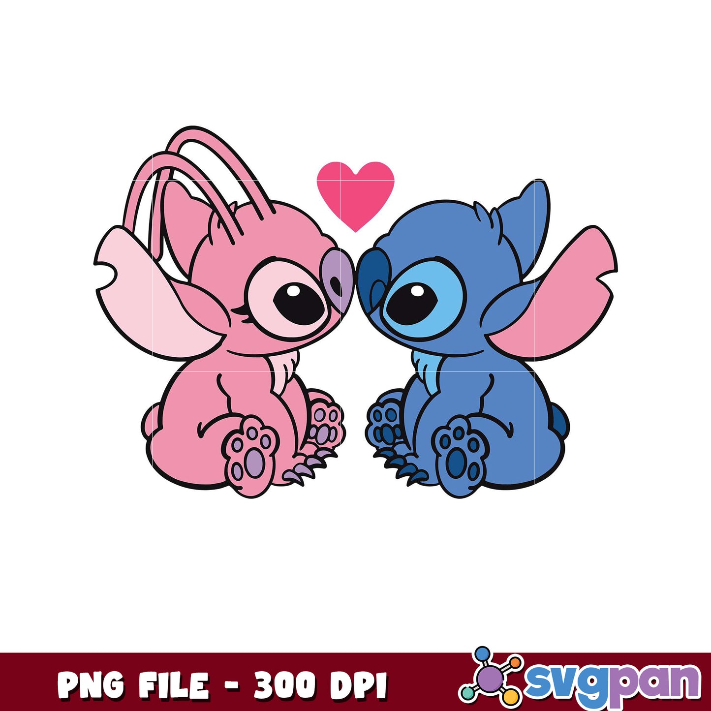 Cute pink and blue characters PNG design, perfect for kids – svgpan