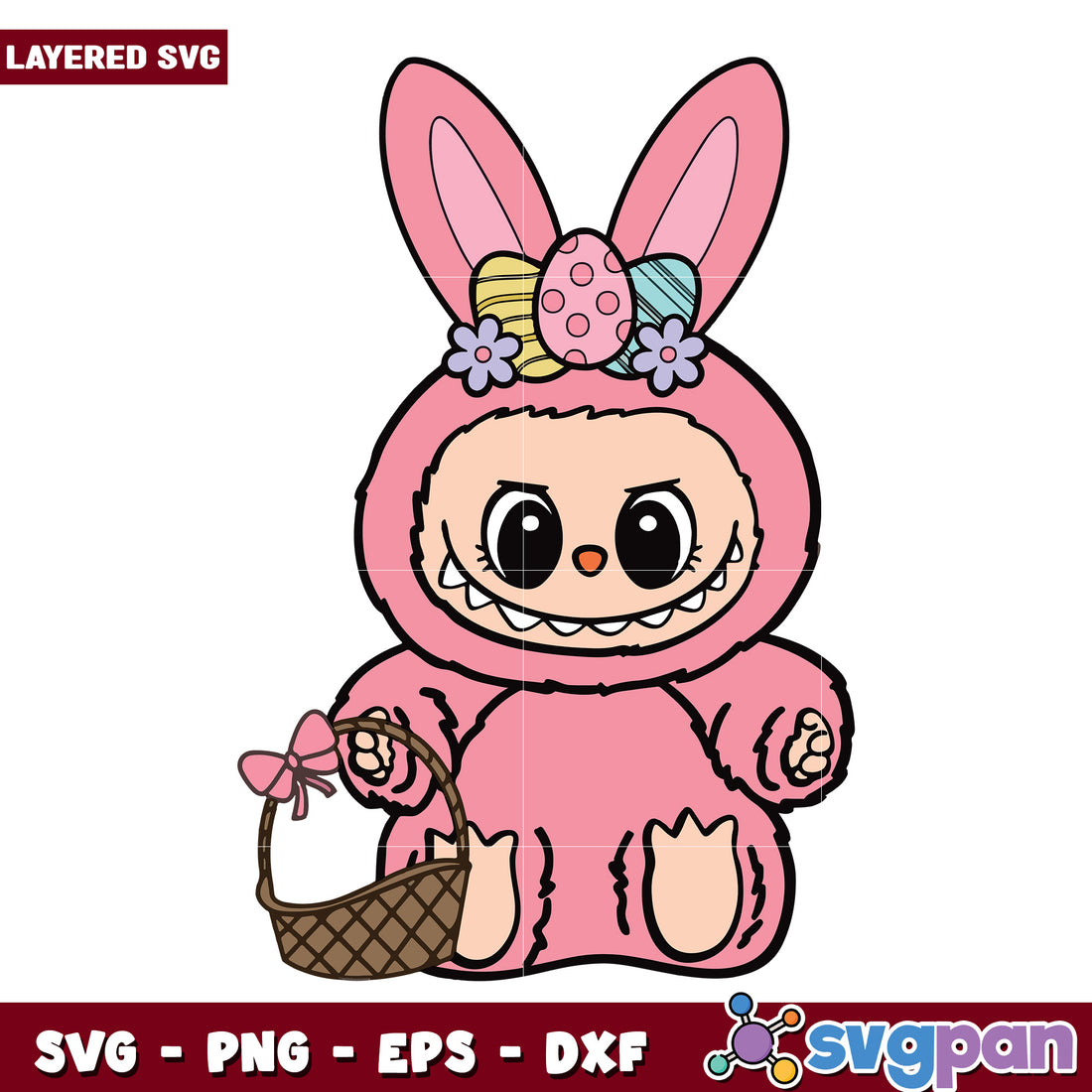 Cute pink labubu svg, labubu popmart svg, labubu toys svg – svgpan