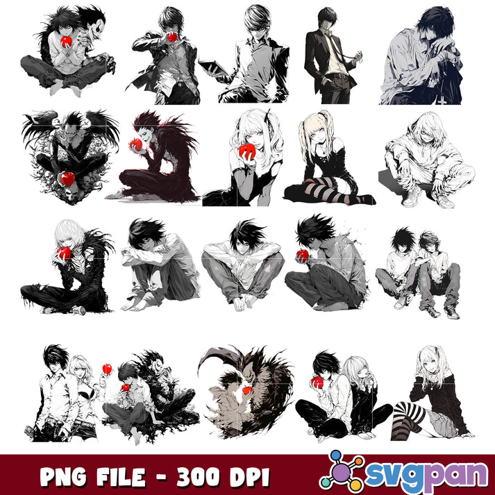 Death Note png bundle – svgpan