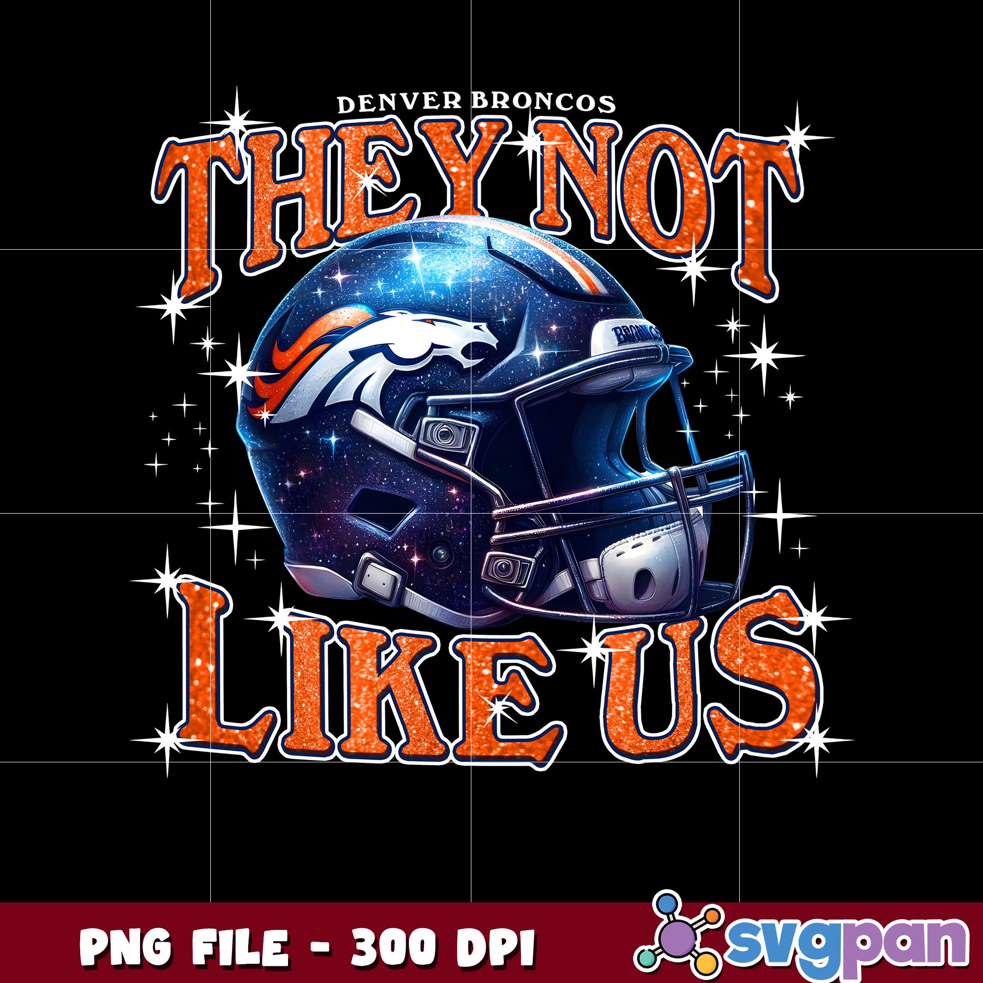 Denver broncos they not like us helmet design png, american rugby png ...