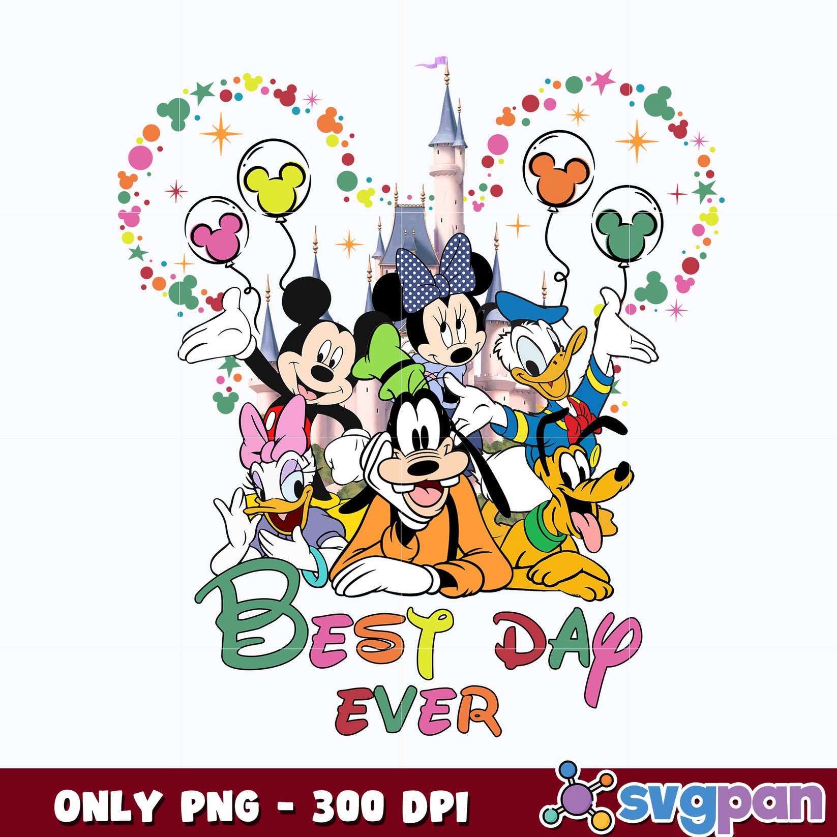 Mickey Mouse & Friends Best Day Ever png – svgpan