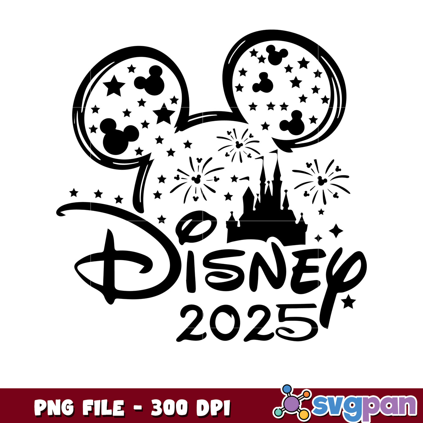 Disney 2025 PNG Mickey Mouse Ears Design – svgpan