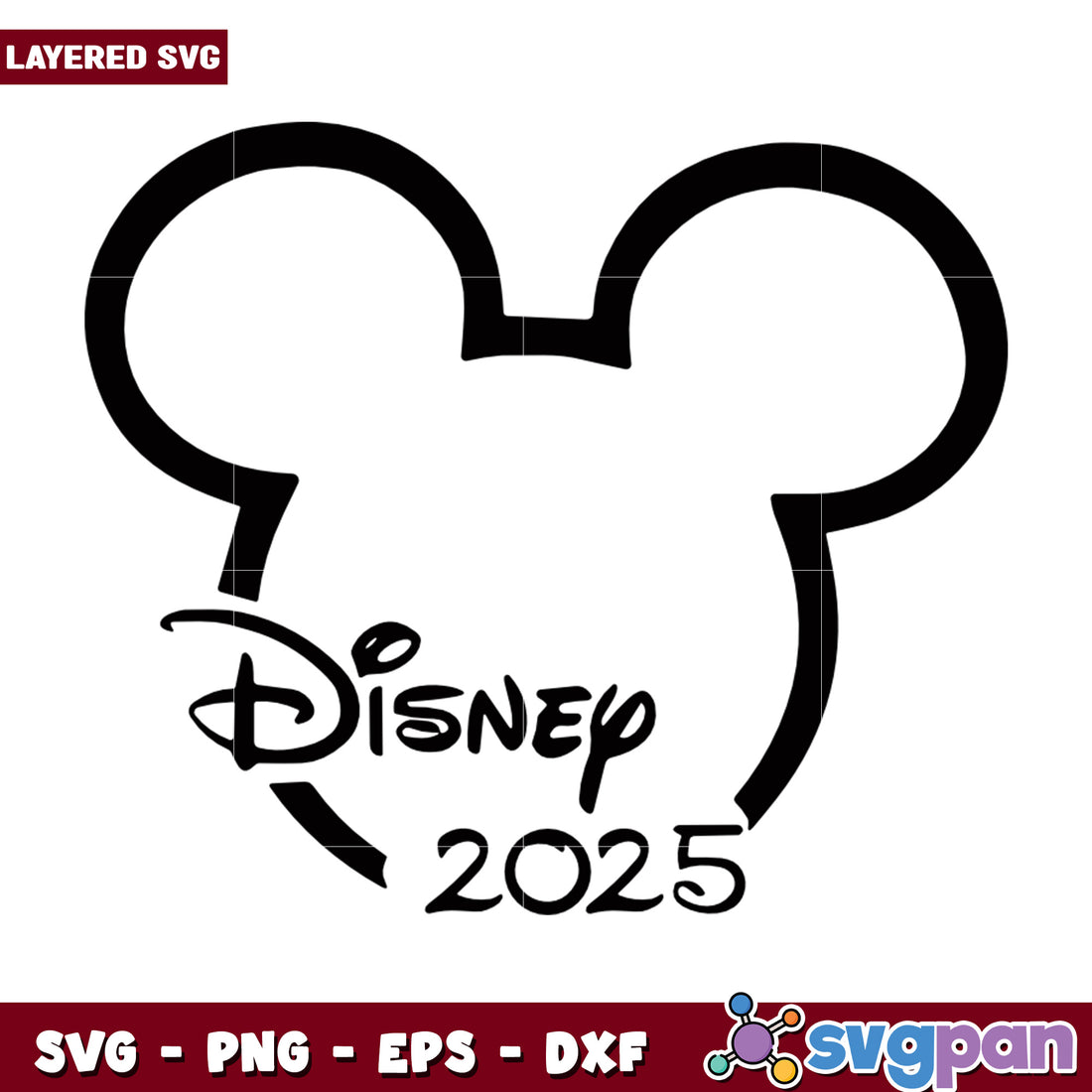 Disney 2025 SVG Design Mickey Mouse Inspired Artwork – svgpan