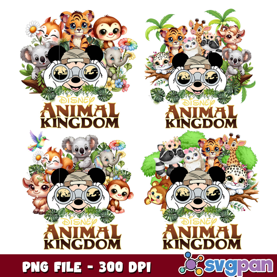 Disney Animal Kingdom Bundle Adorable PNG Set – svgpan