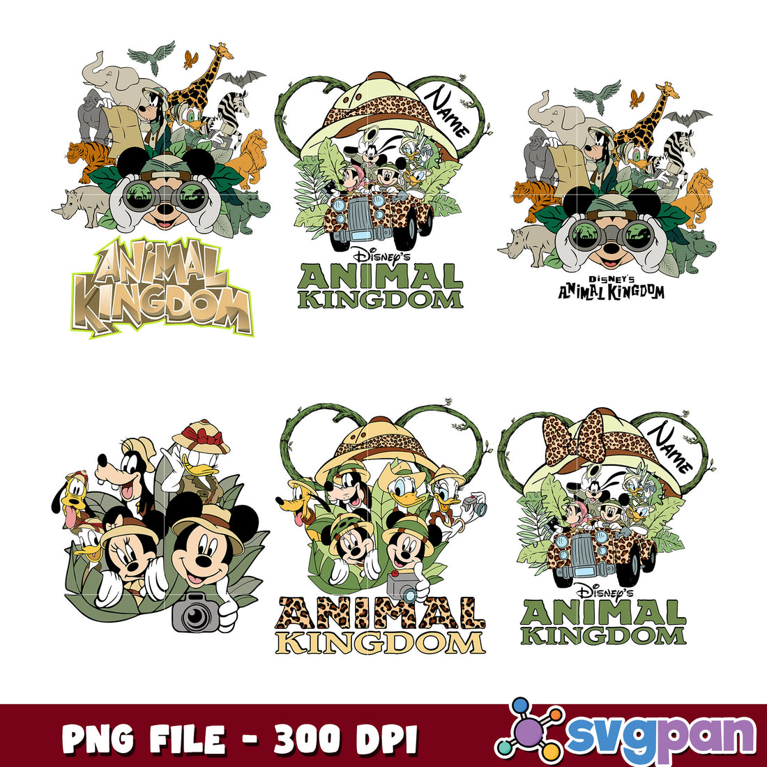Disney Animal Kingdom Bundle PNG Graphics Set – svgpan