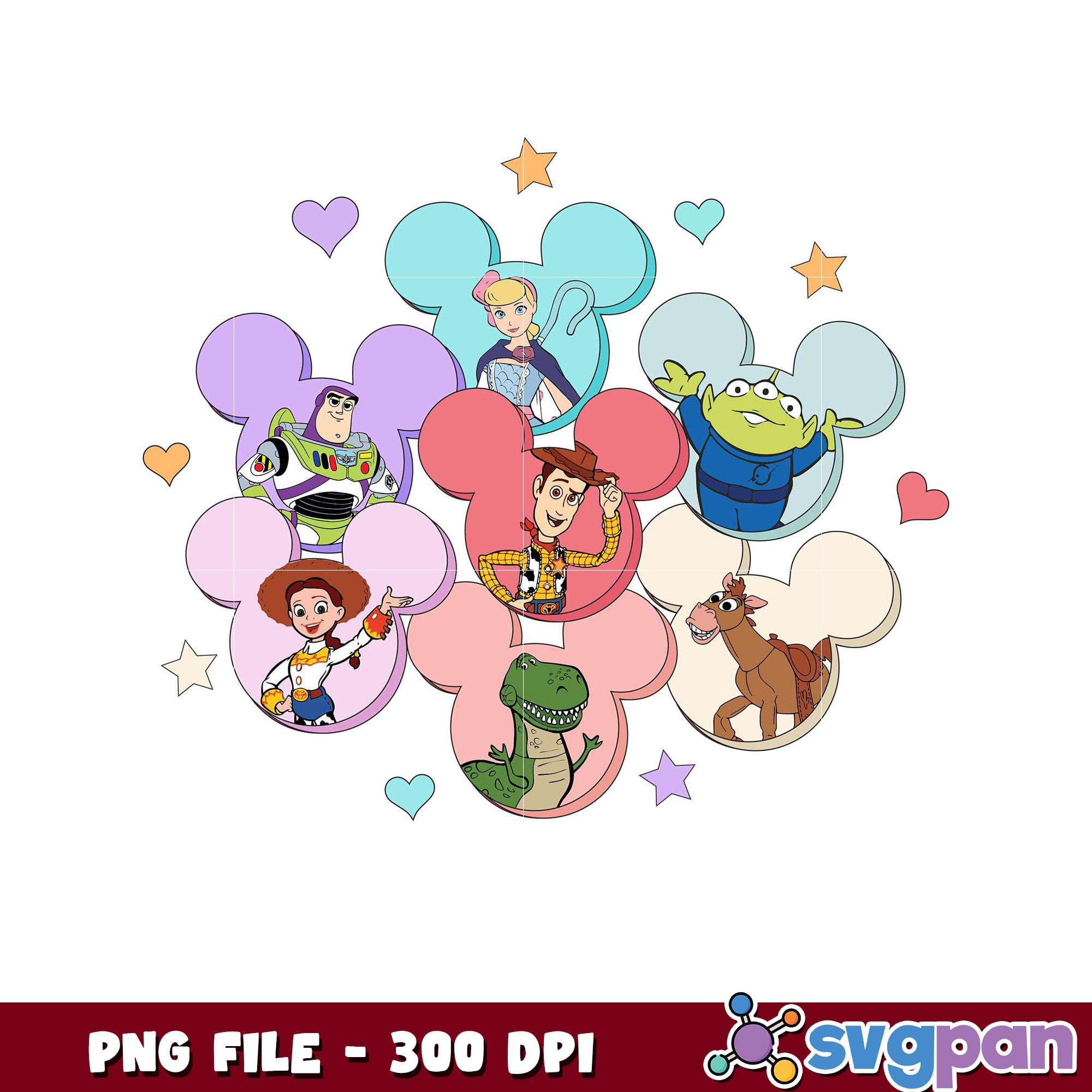 Disney Character PNG Collection, perfect for kids projects – svgpan
