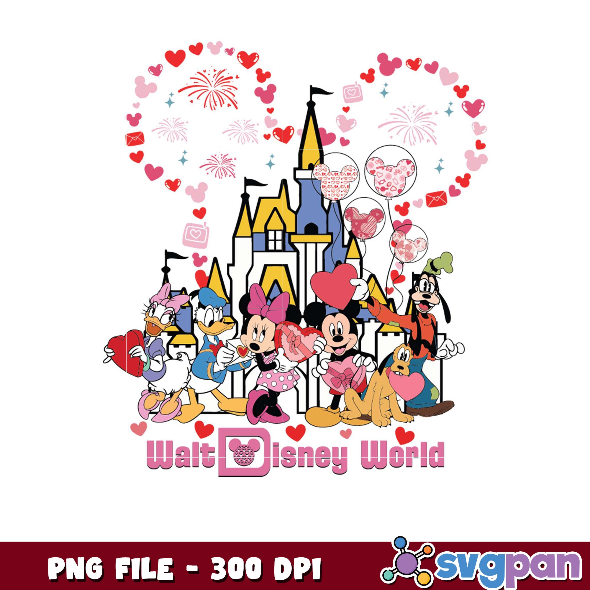 Disney Characters Celebration, Perfect for Kids Room Decor – svgpan