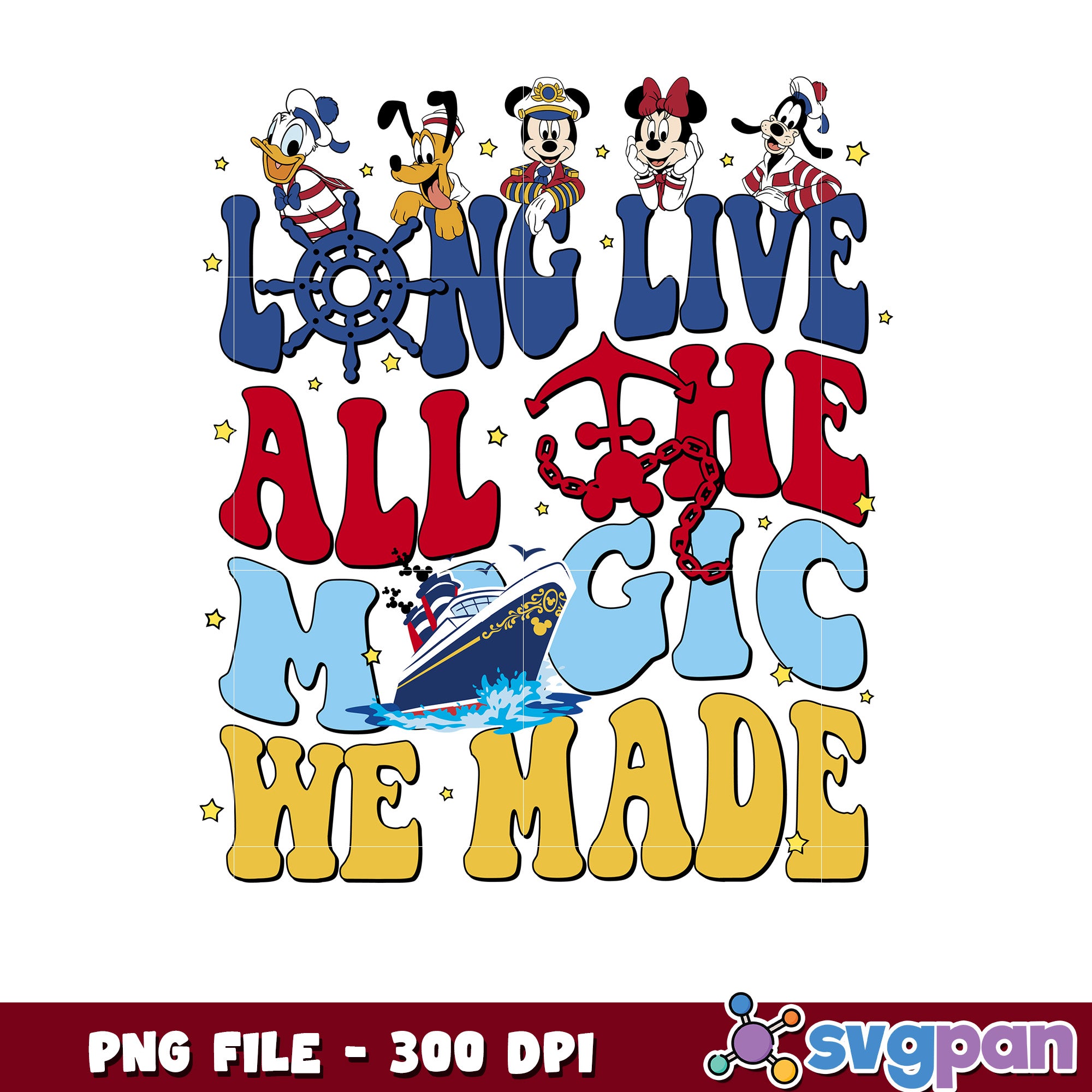 Disney Cruise Characters PNG Design – svgpan