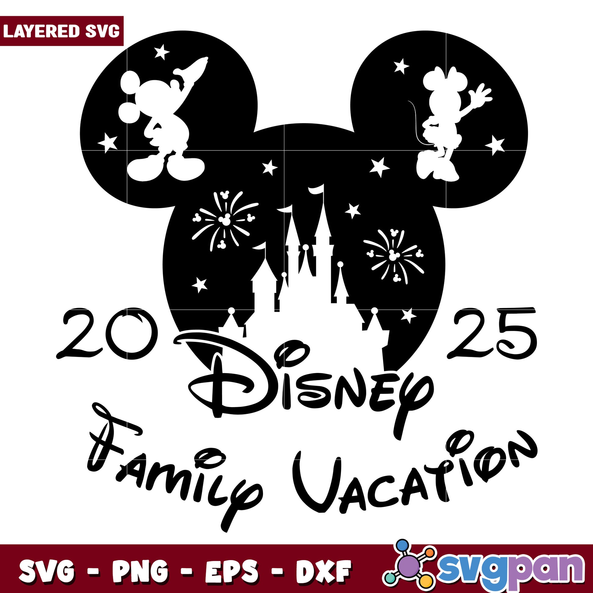 Disney Family Vacation SVG Design for 2025 Trip Planning – svgpan