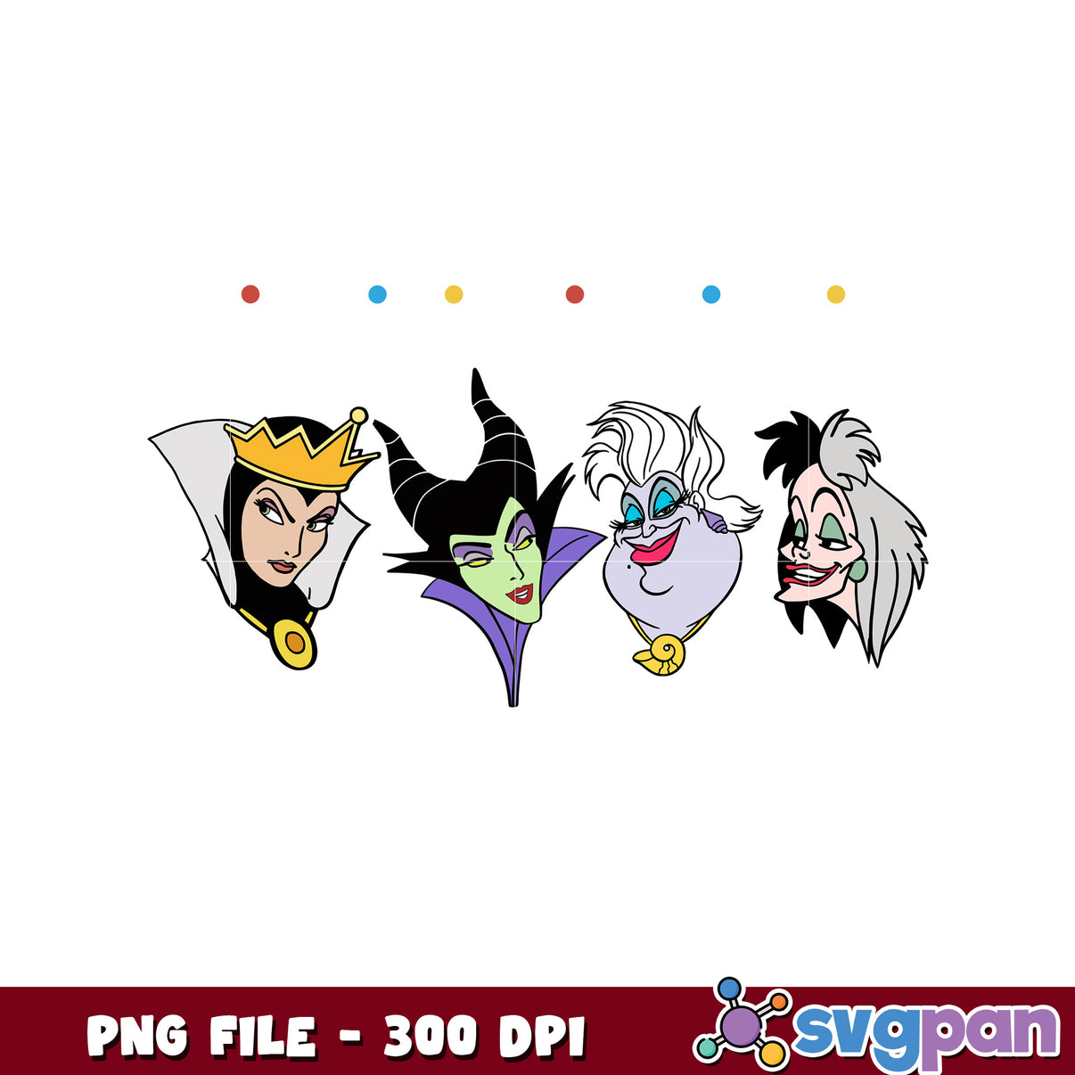 Disney Villain PNG Evil Queen, Maleficent, Ursula, Cruella – svgpan