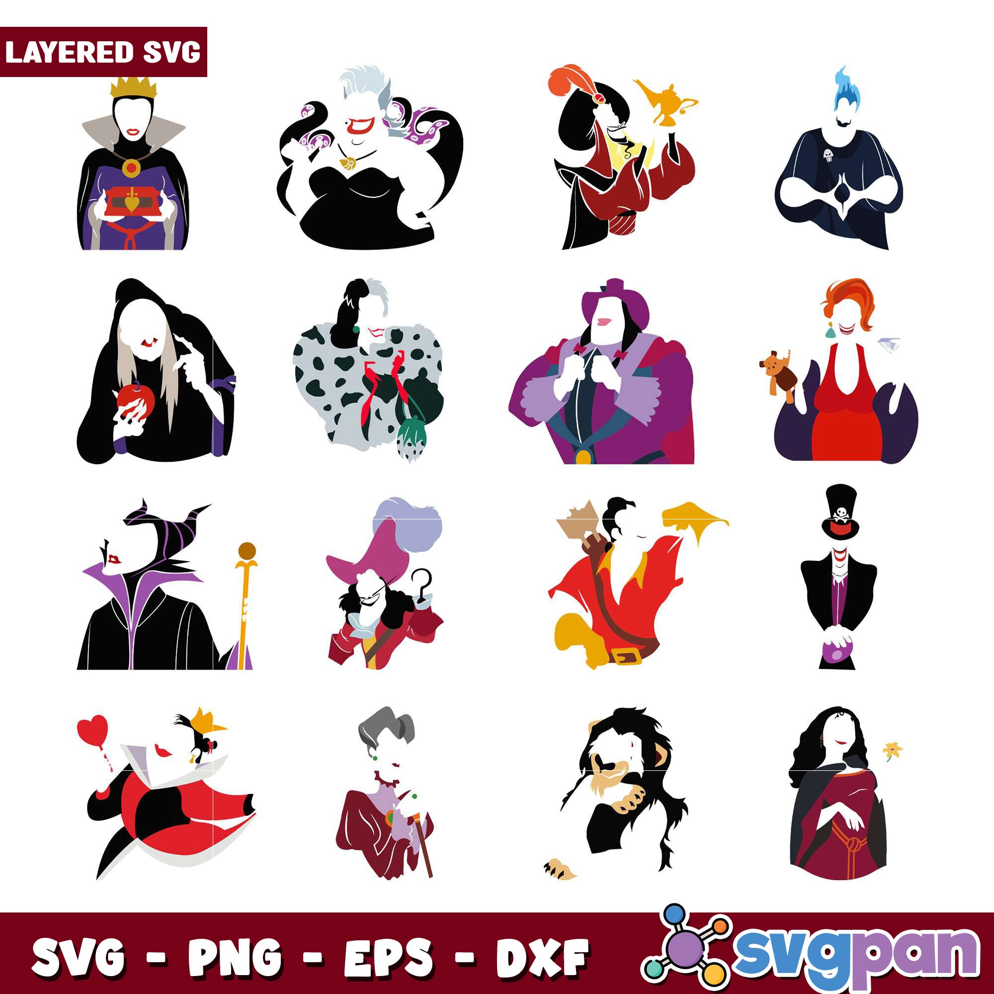 Disney Villains SVG Bundle – svgpan
