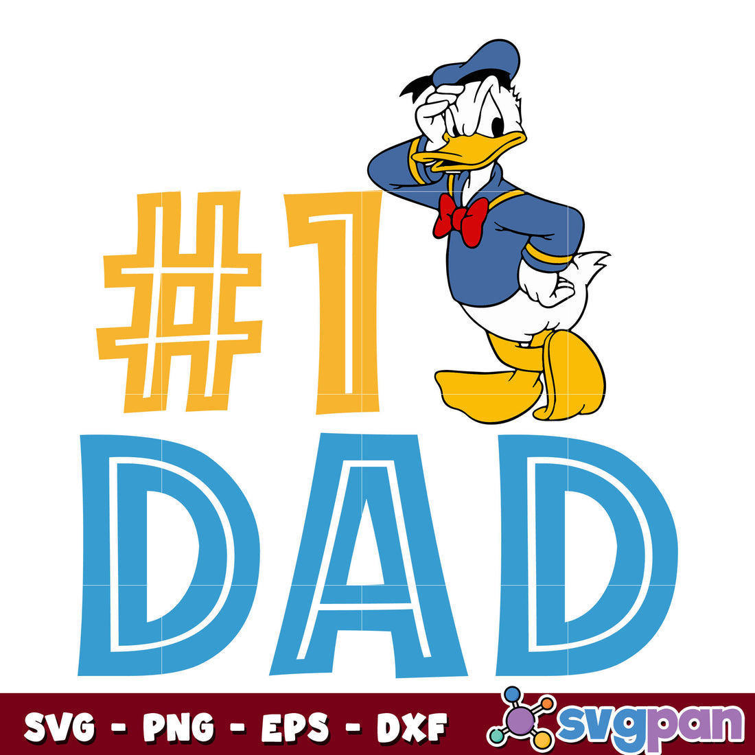 Disney donald duck number 1 svg, donald duck disney svg – svgpan