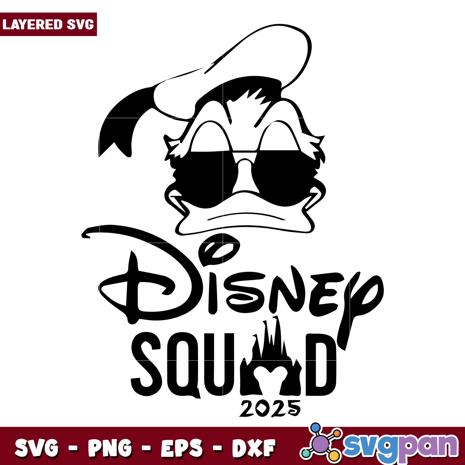 Donald disney squad svg, disney and characters svg, disney cartoons sv ...