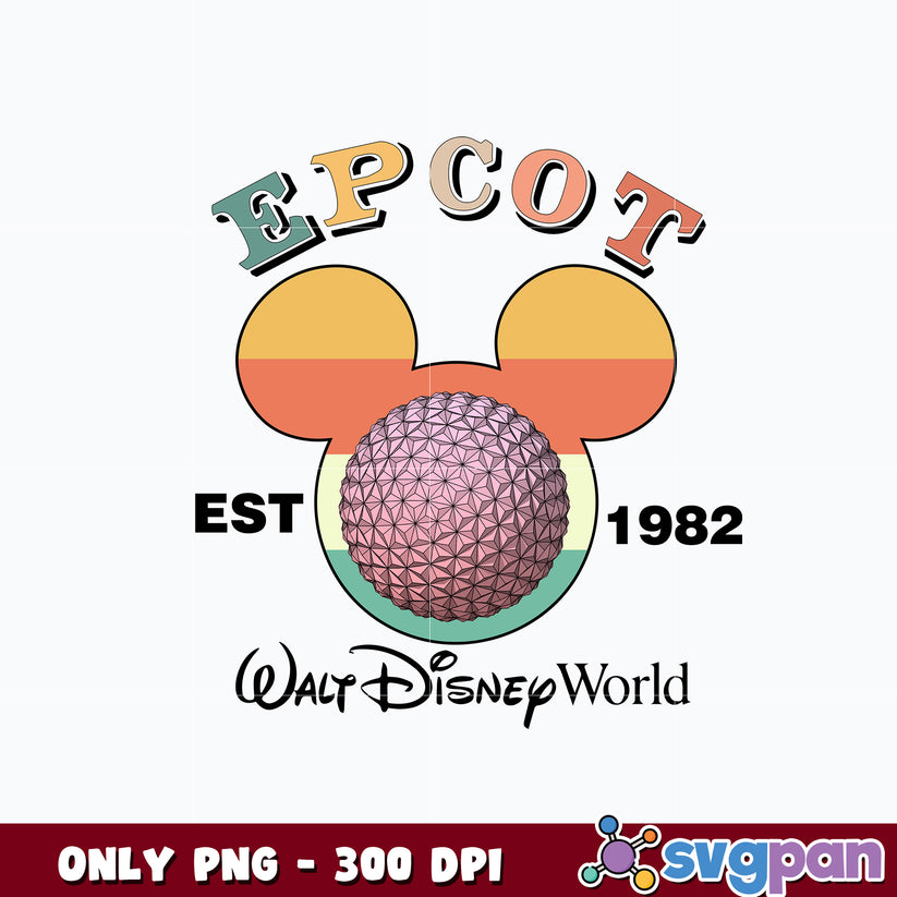Epcot est 1982 Walt Disney World png – svgpan