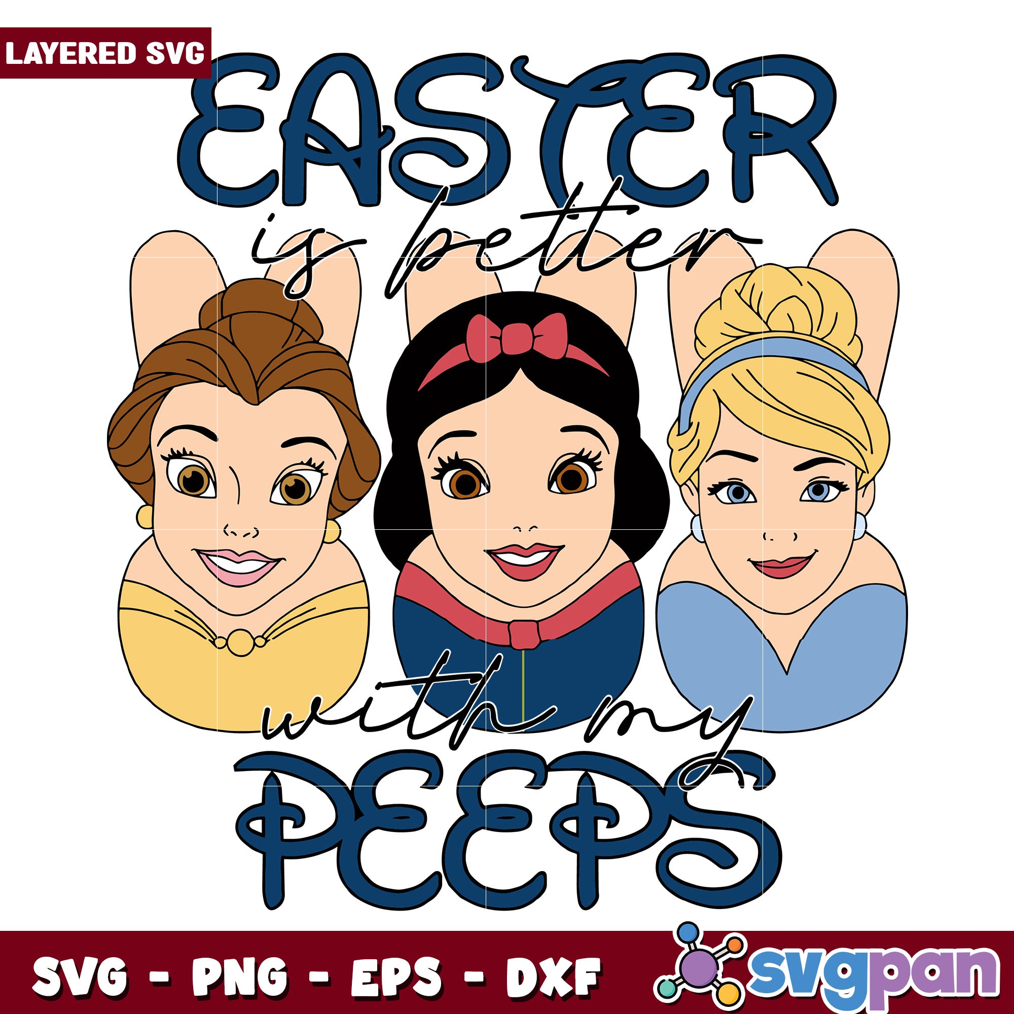 Easter Fun with Princesses and Peeps SVG Design Download – svgpan