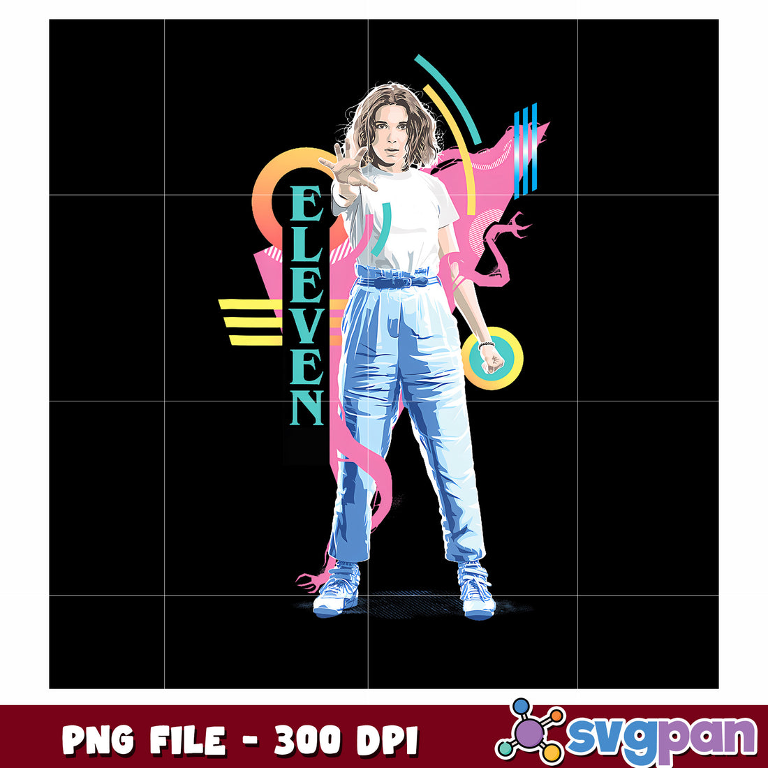Eleven design png, netflix horror png png, eleven character png – svgpan