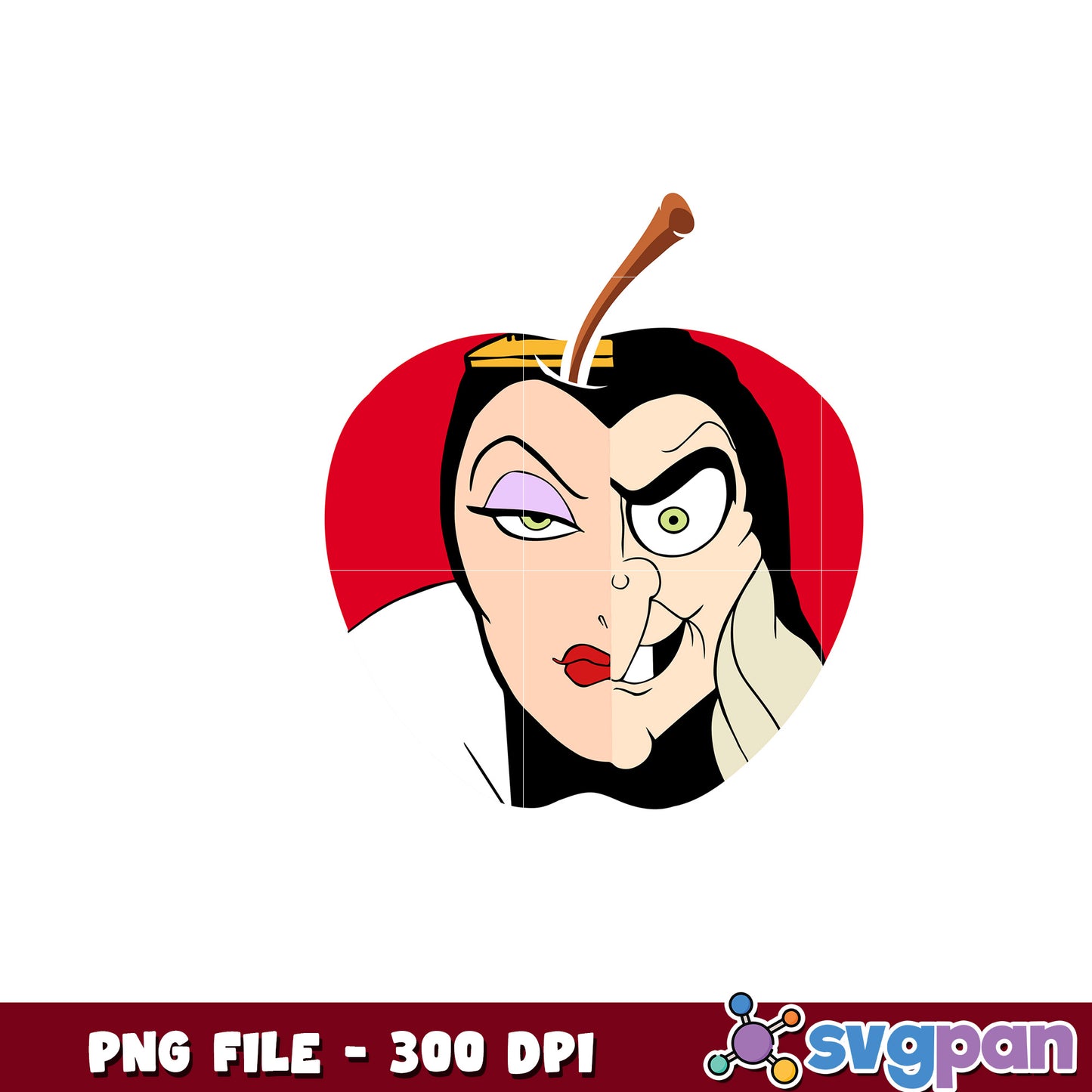 Evil Queen Apple PNG Image – svgpan