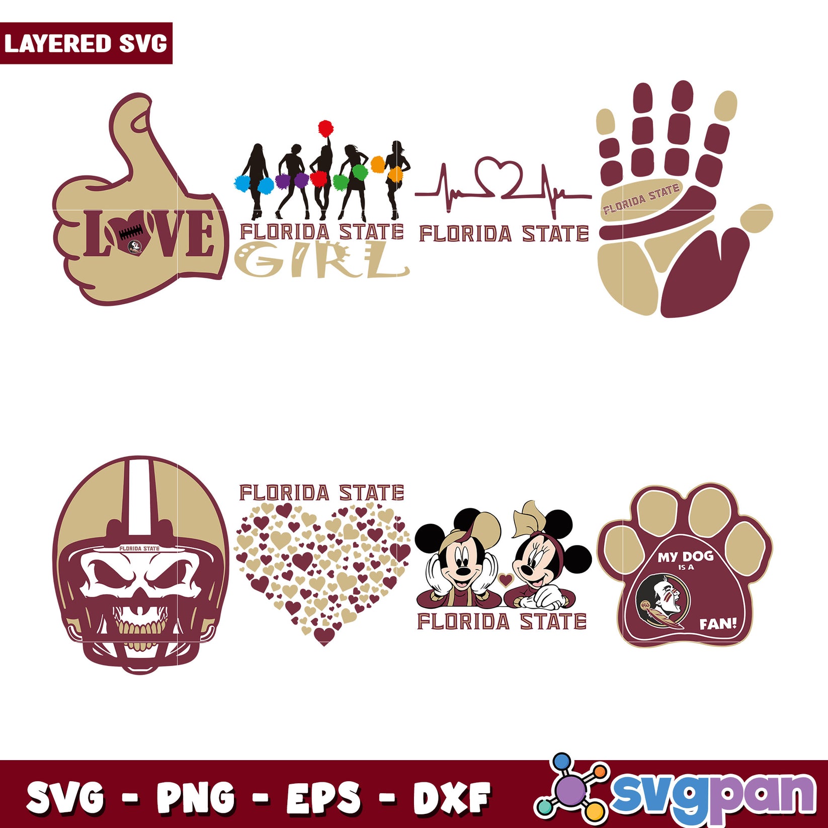 Florida State SVG Bundle Layered Designs – svgpan