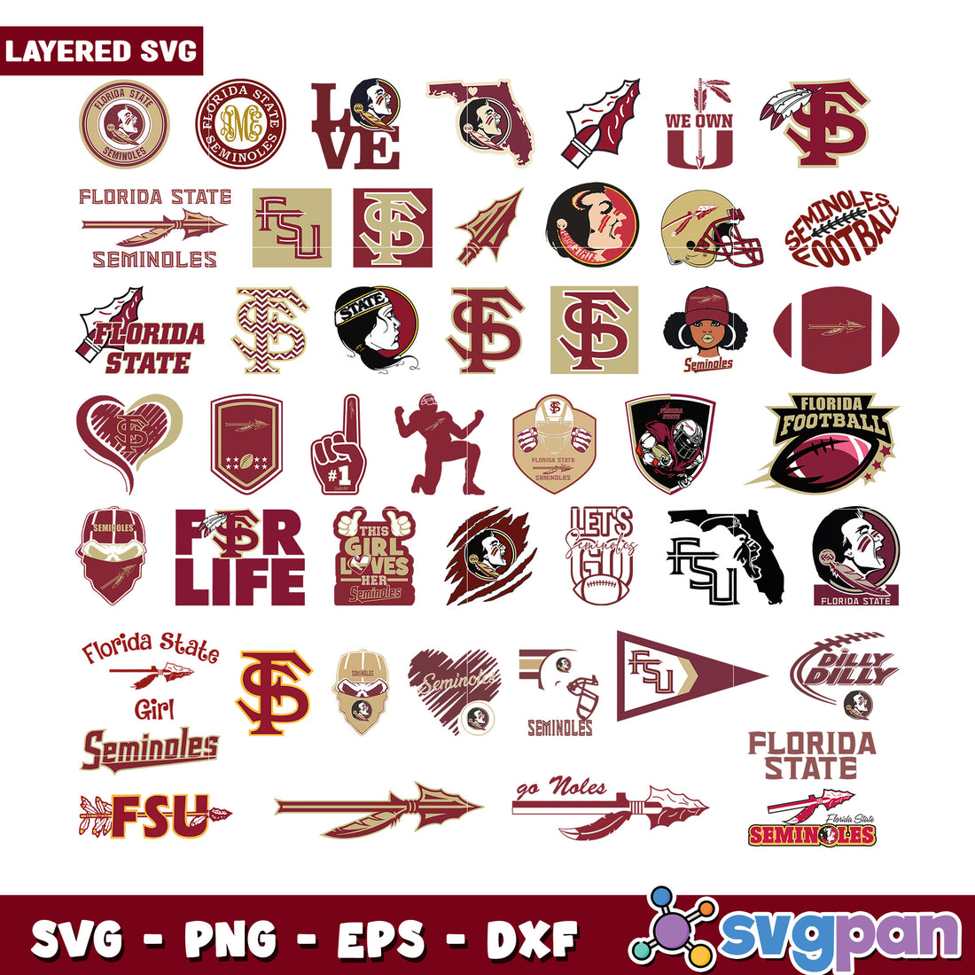 Florida State Seminoles SVG Bundle – svgpan