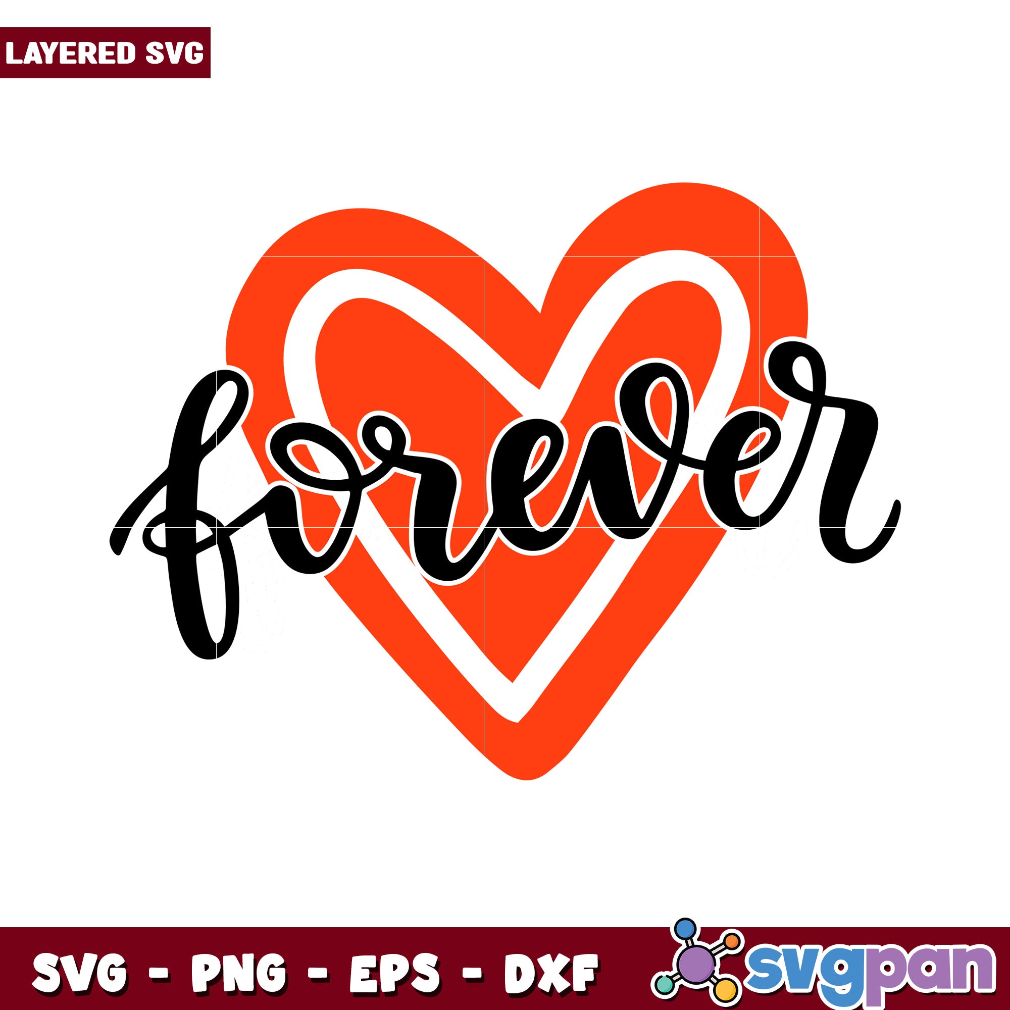 Forever Heart Design for Crafts, Perfect for DIY Projects and Gifts ...