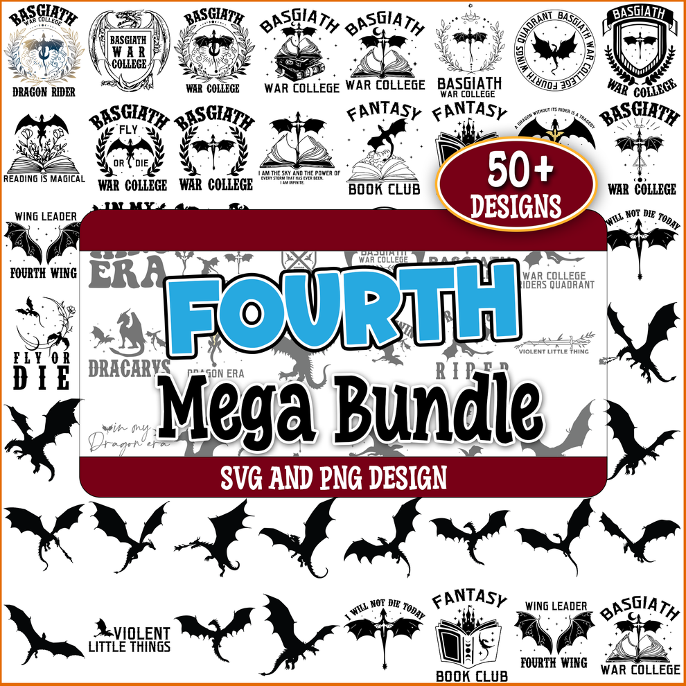 Fourth wing Svg bundle, fourth wing characters svg, the fourth wing sv ...